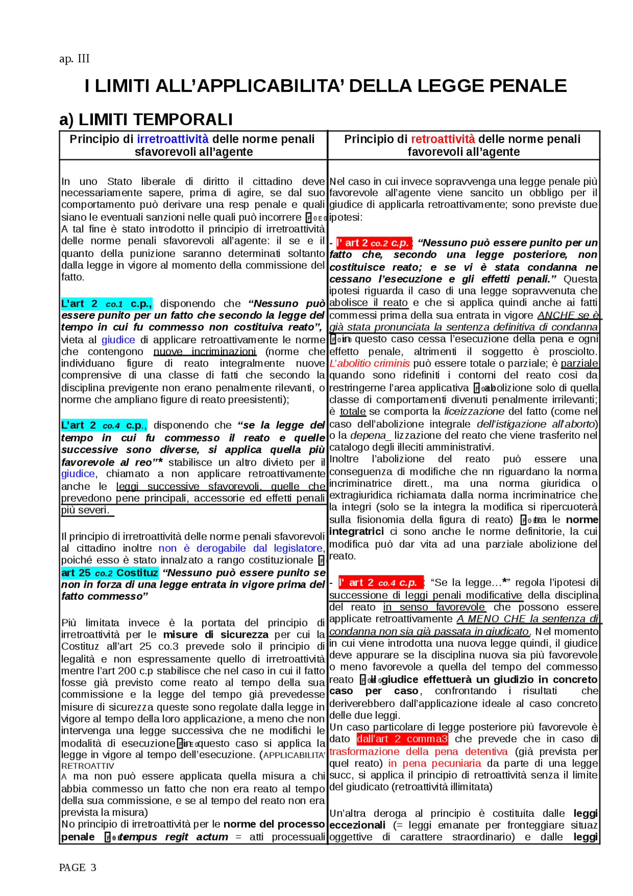 Limiti alla applicabilità della legge penale - Docsity