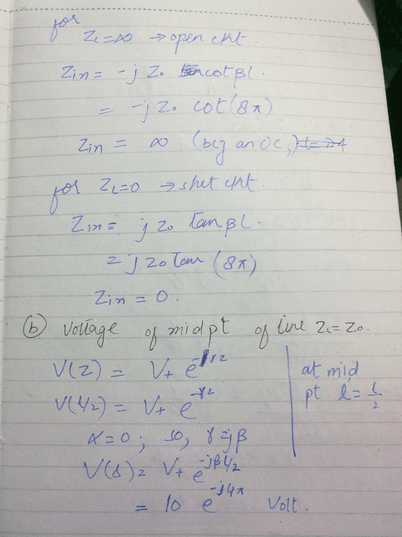Transmission Level Lines Control Systems Solved Assignment Part7 Docsity