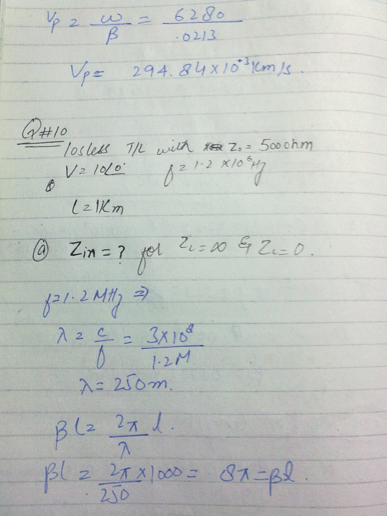 Transmission Level Lines Control Systems Solved Assignment Part6 Docsity