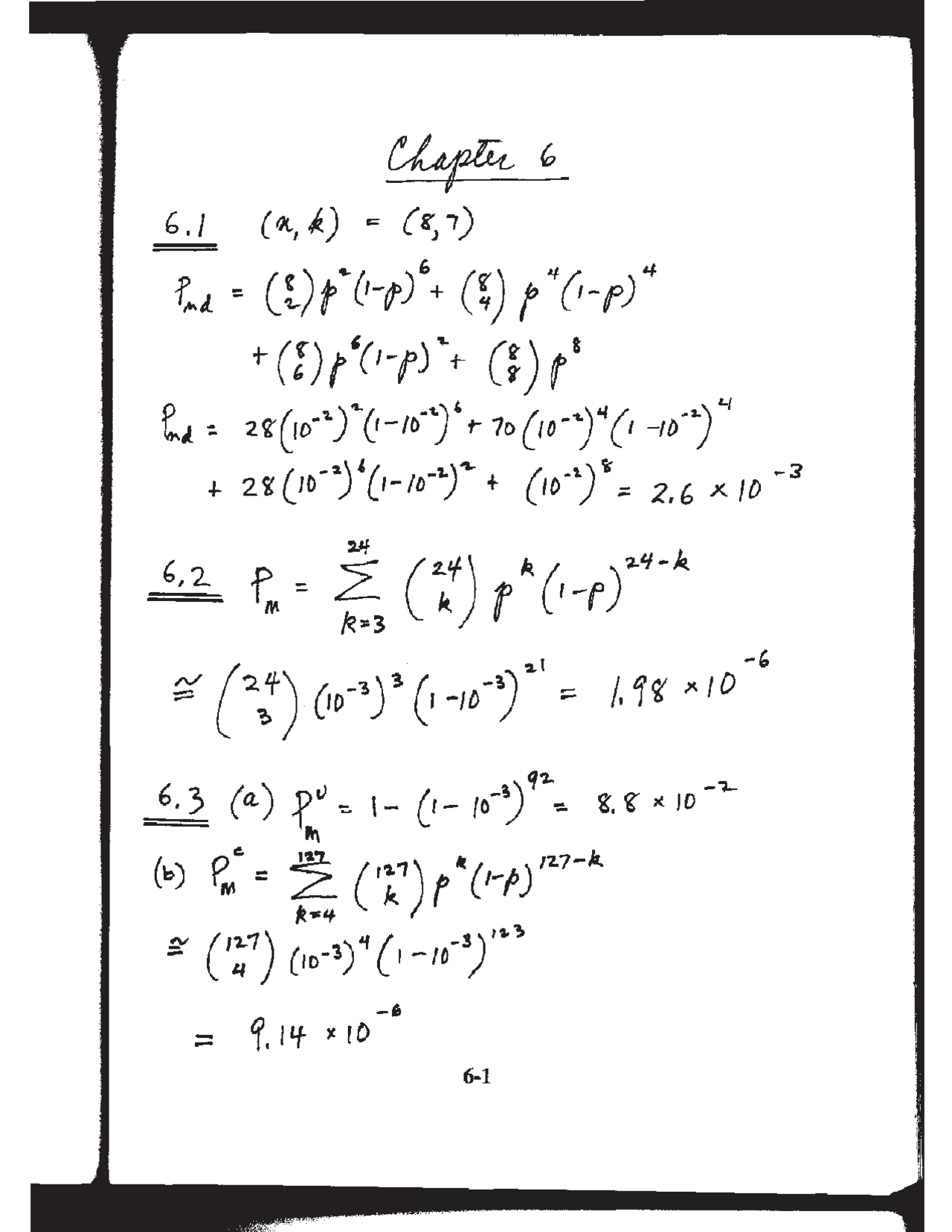 Digital Communications Fundamentals Bernard Sklar ch 6 - Docsity