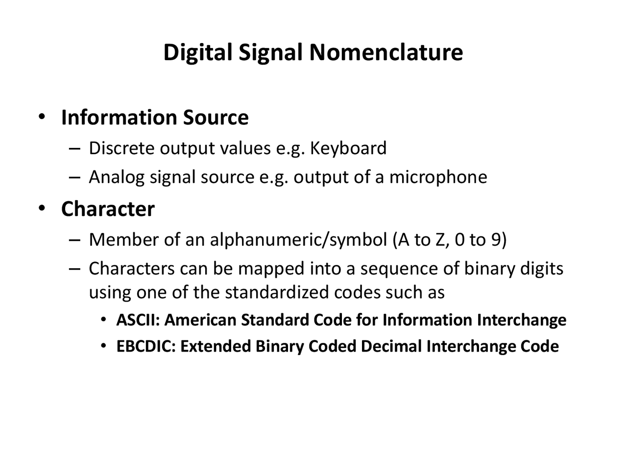 Digital Signal Nomenclature-Digital Communication Systems-Lecture ...