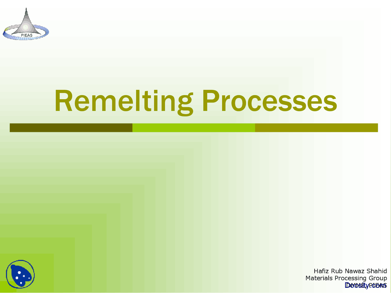 Remelting Processes Metallurgy Lecture Slides Docsity