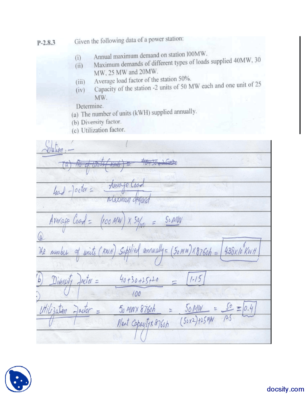 Utilization And Demand Factor Power Distribution And Utilization