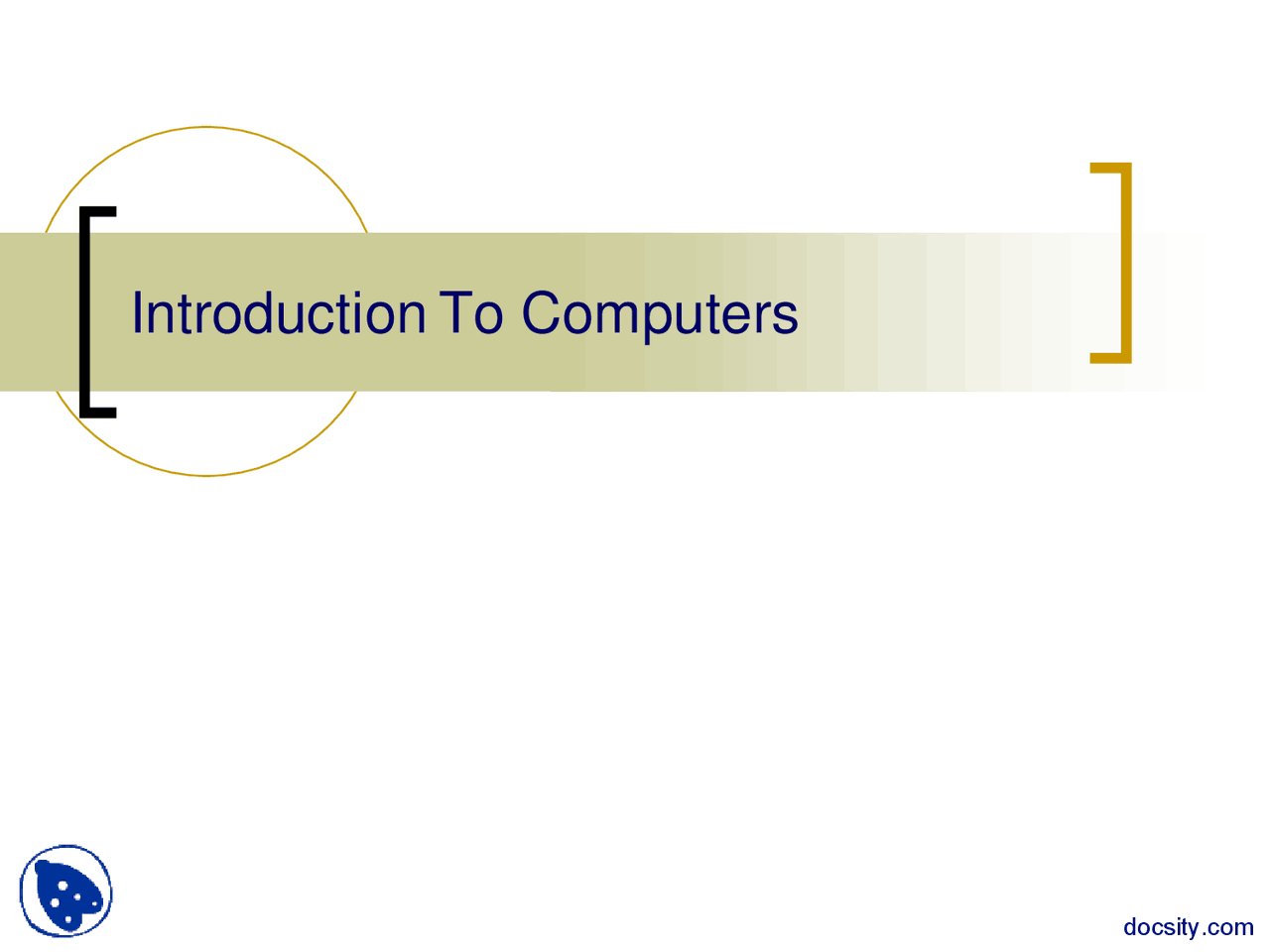 Introduction To Computers Computer Networks Lecture Slides Docsity