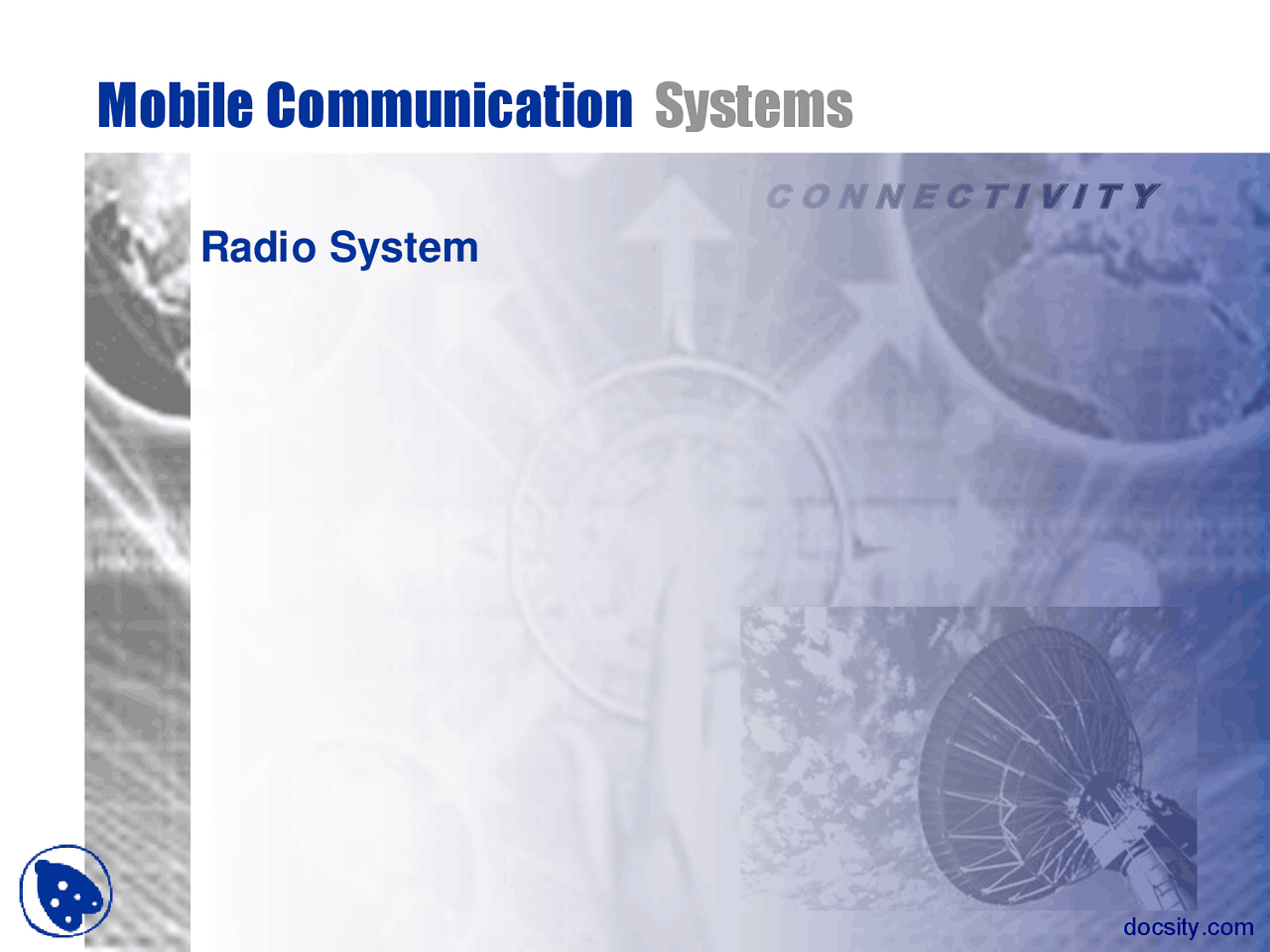 Radio Systems Part 3 Mobile Communication Systems Lecture Slides Docsity