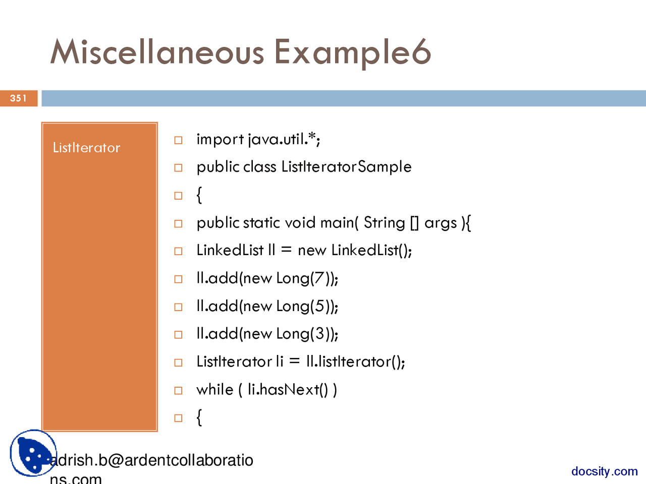 Programming Java Part11-Java Programming-Lecture Slides | Slides Java Programming | Docsity