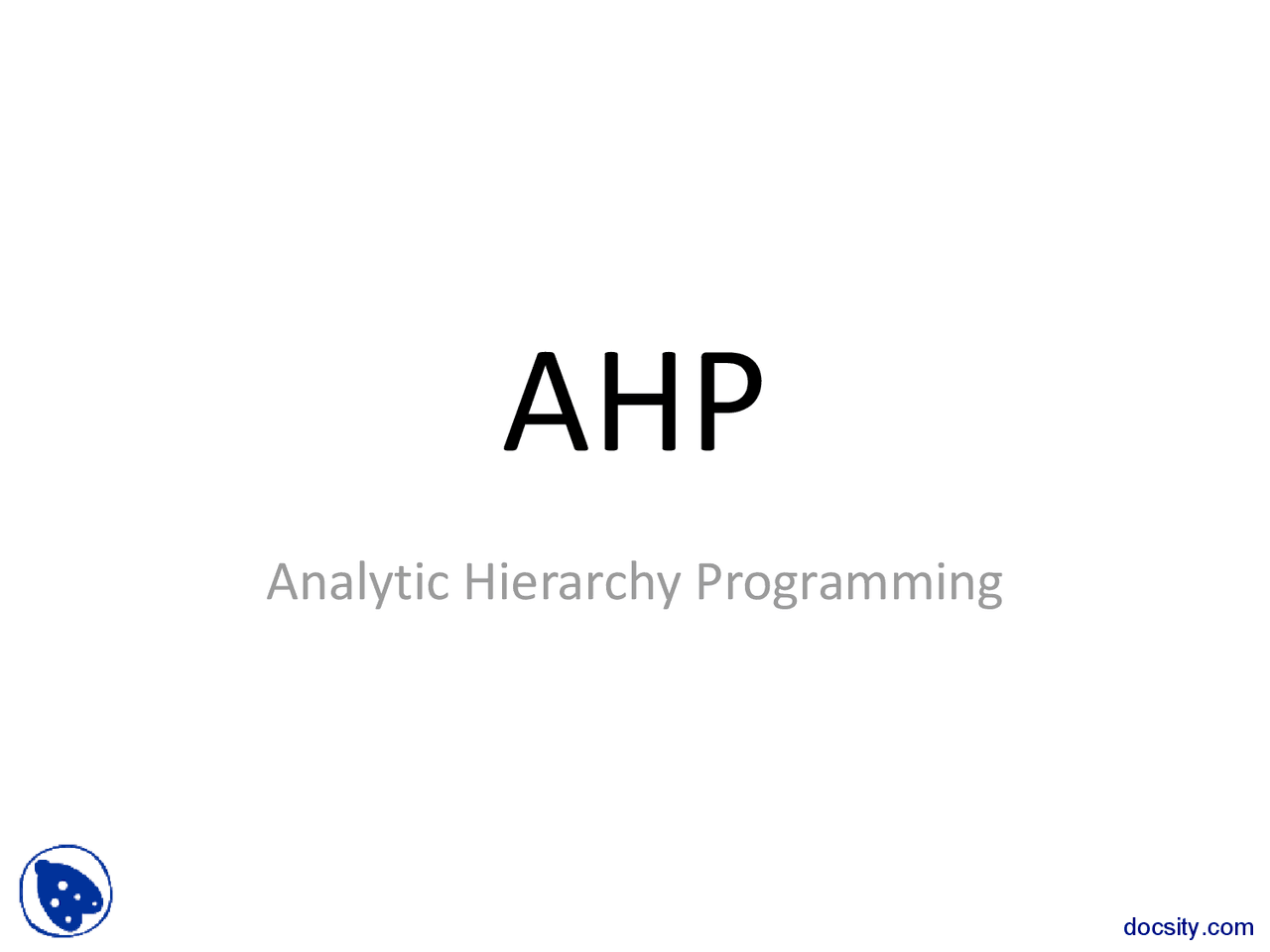 Car Selection-Analytic Hierarchy Programming-Assignment Solution - Docsity