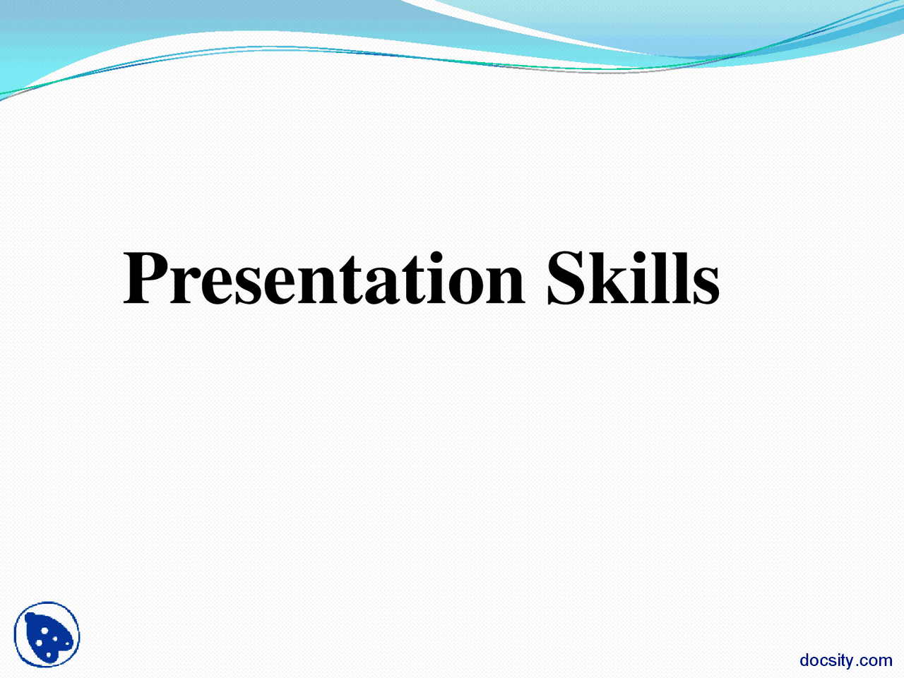 Presentation Skills Management Course Lecture Slides Docsity