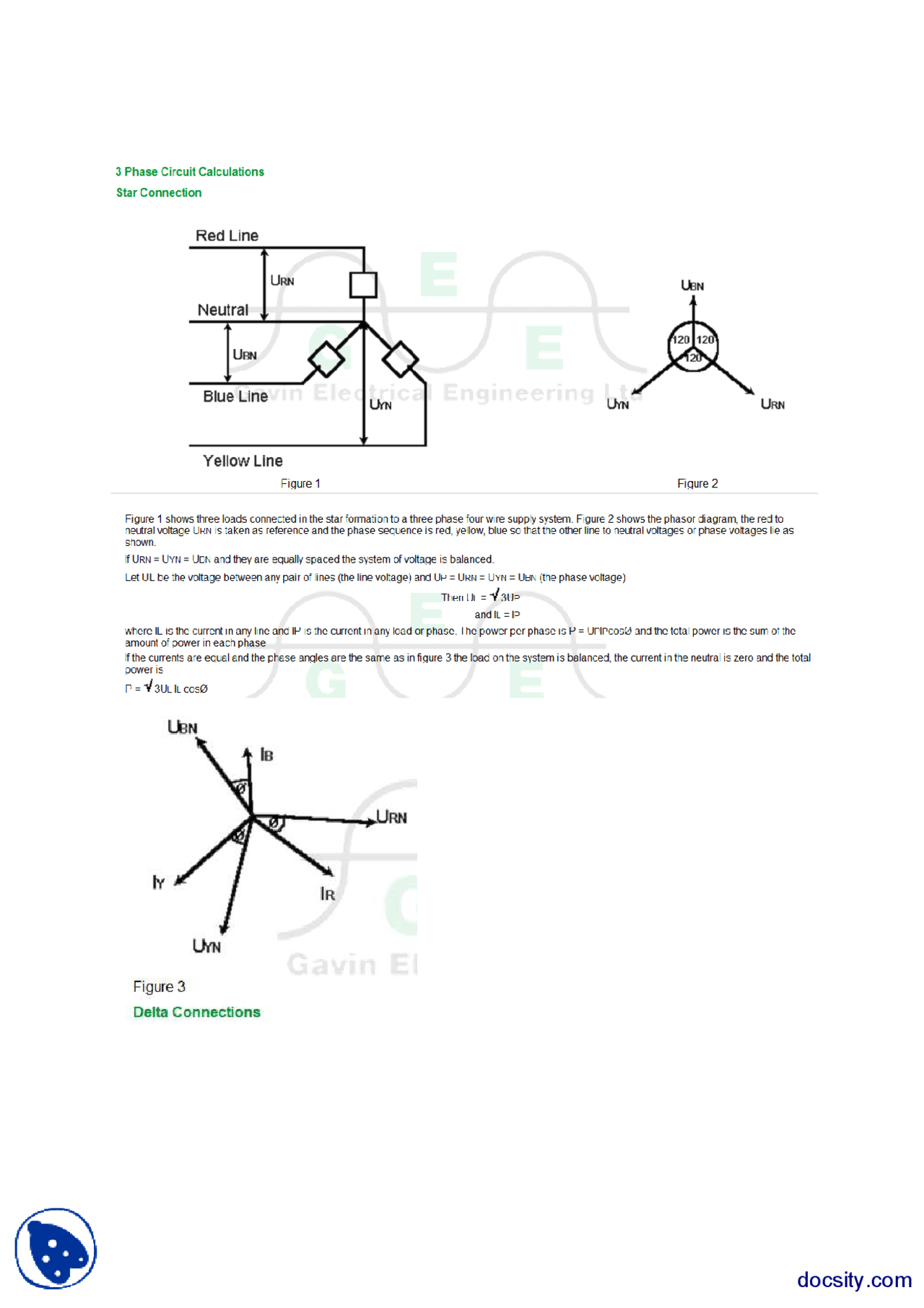 3 Phase Calculations Power Distribution And Utilization Lecture Slides
