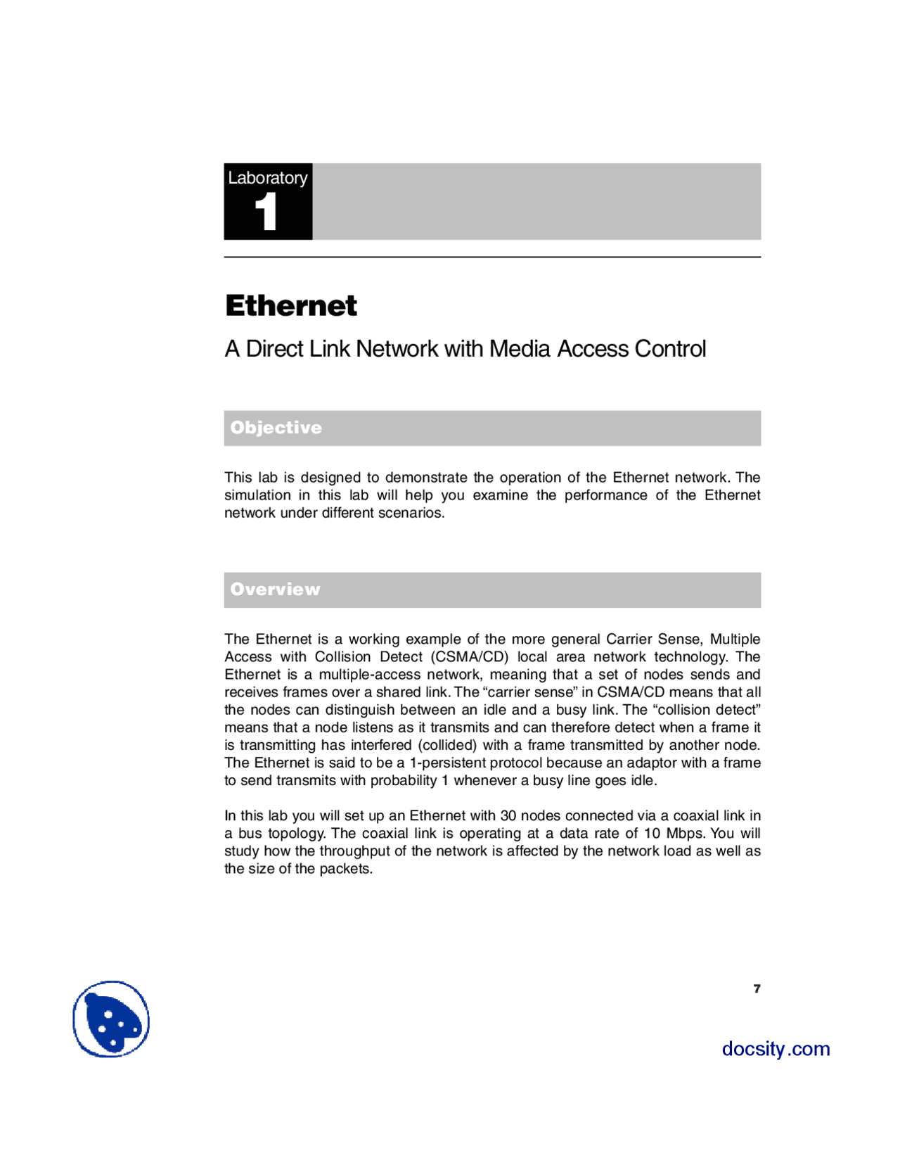 A Direct Link Network With Media Access Control Computer Networks Lab Mannual Docsity