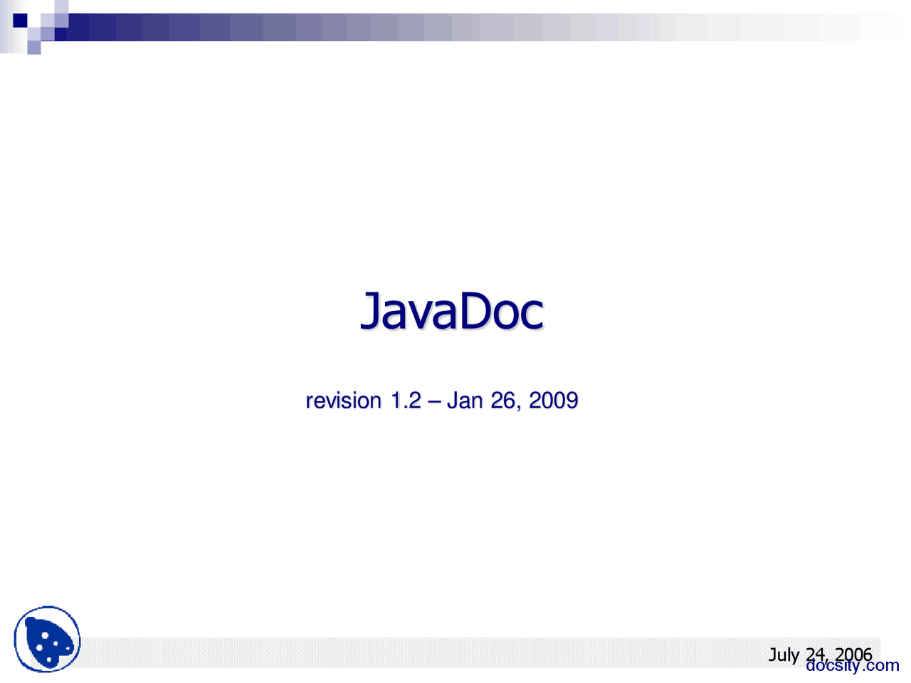 Java Doc Java Programming Lecture Slides Slides Java Programming 3623