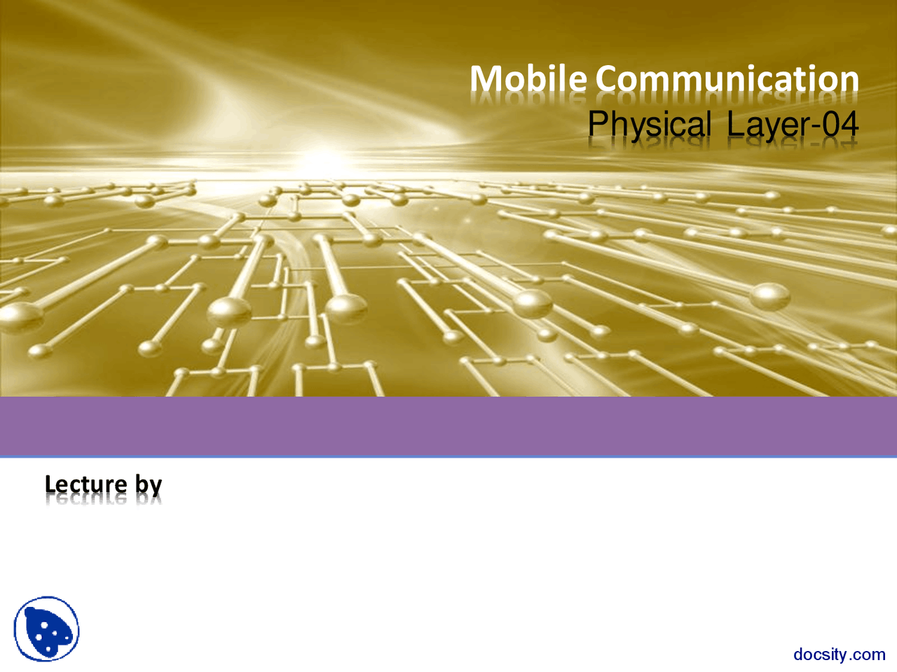 Coding Techniques Mobile Communication Systems Lecture Slides Slides