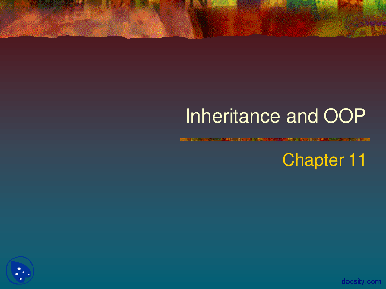 Inheritance And Oop Part1 Java Network Programming Lecture Slides Docsity 1516