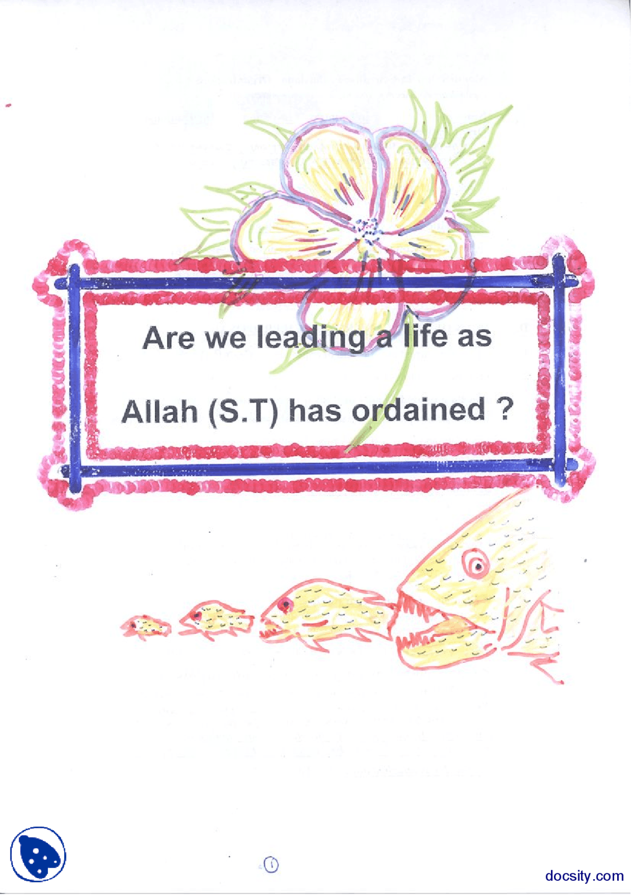 Leading Lives as Per ALLAH's Will Part1-Management Course-Lecture ...