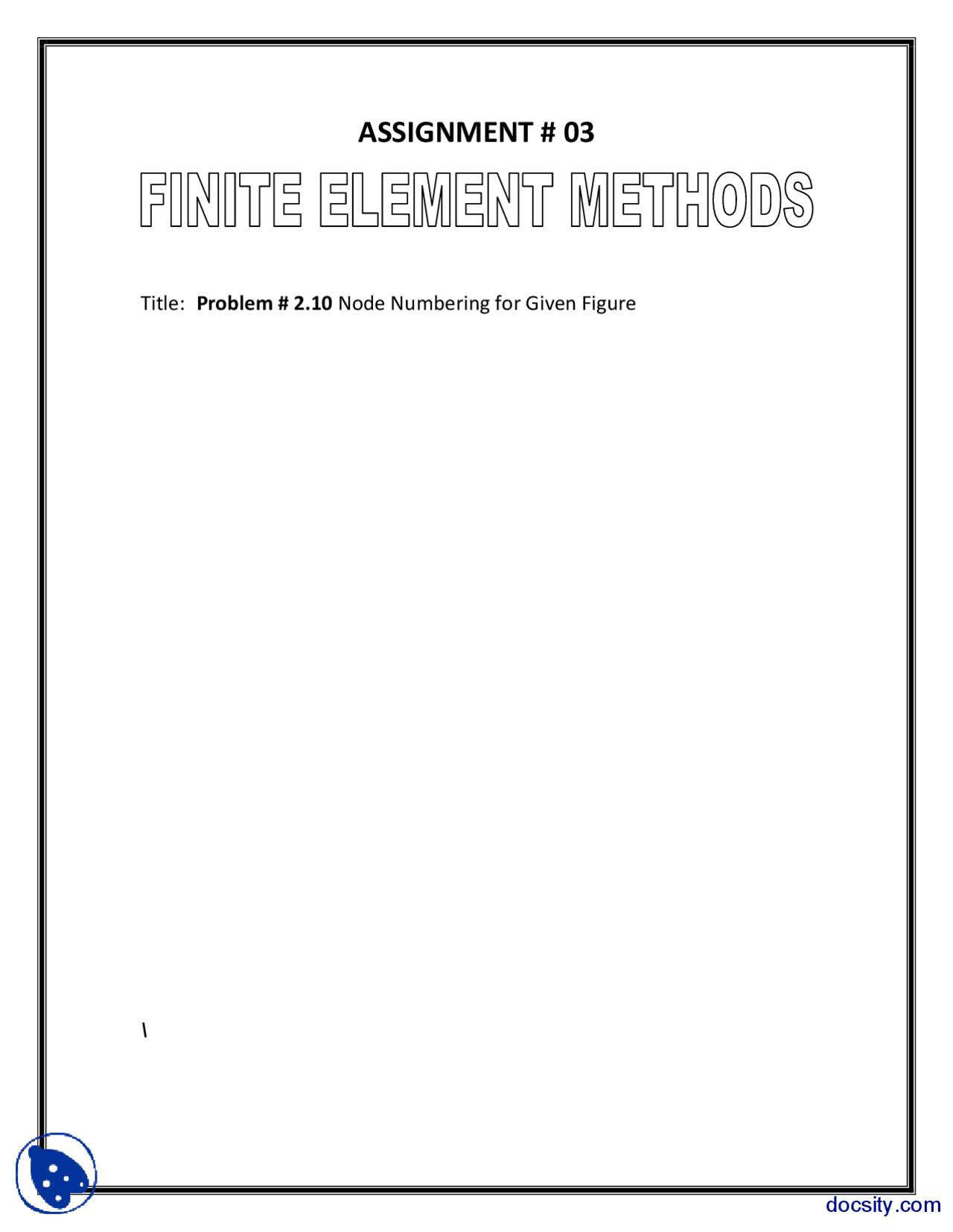 Nodes Of A System For Minimum Bandwidth 2 Finite Element Method