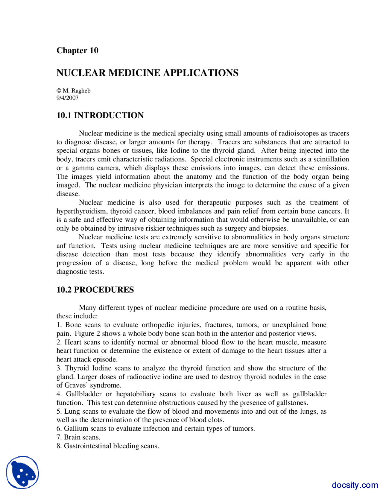 Nuclear Medicine: Applications and Techniques for Disease Detection and ...