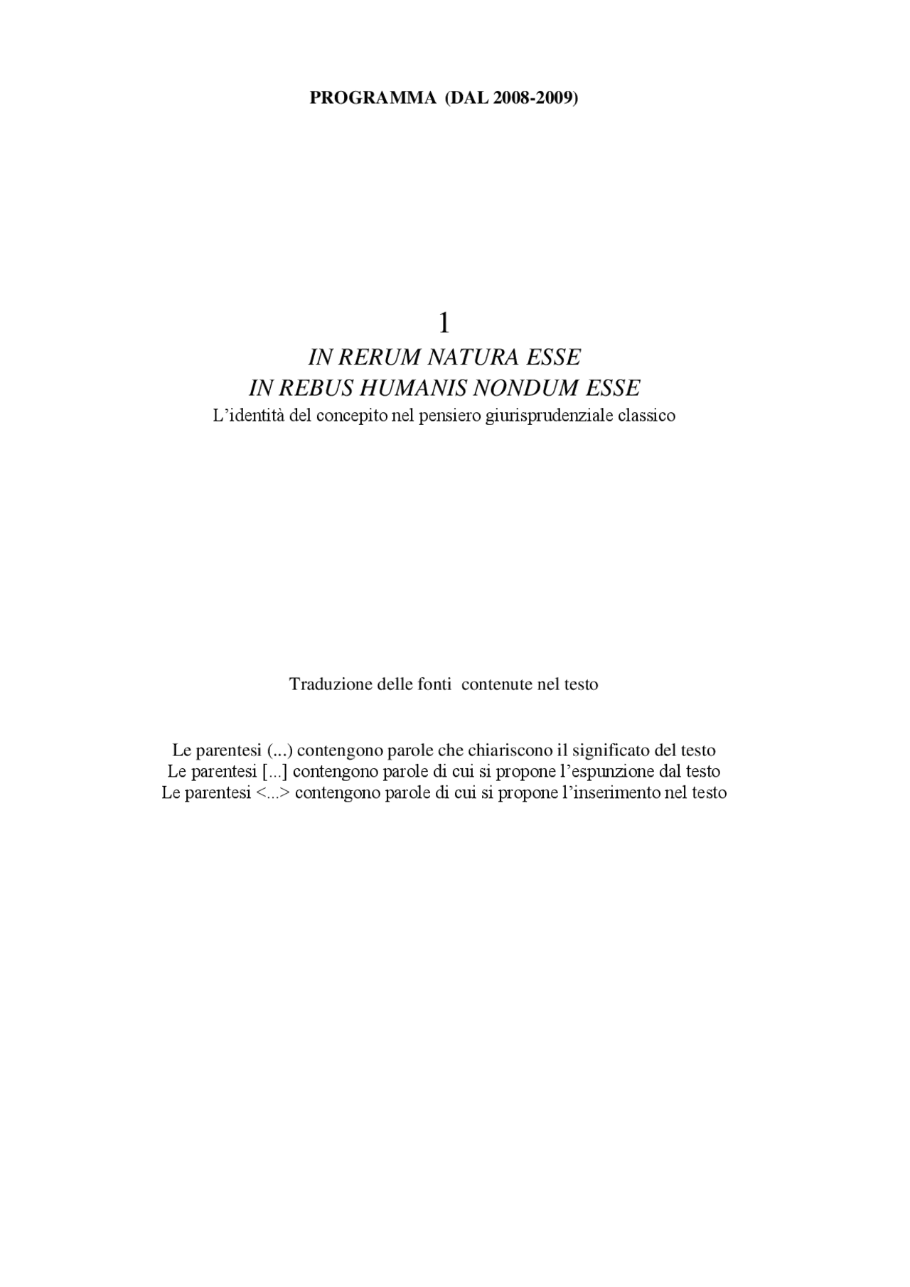 Esegesi Delle Fonti Del Diritto Romano 1 Docsity