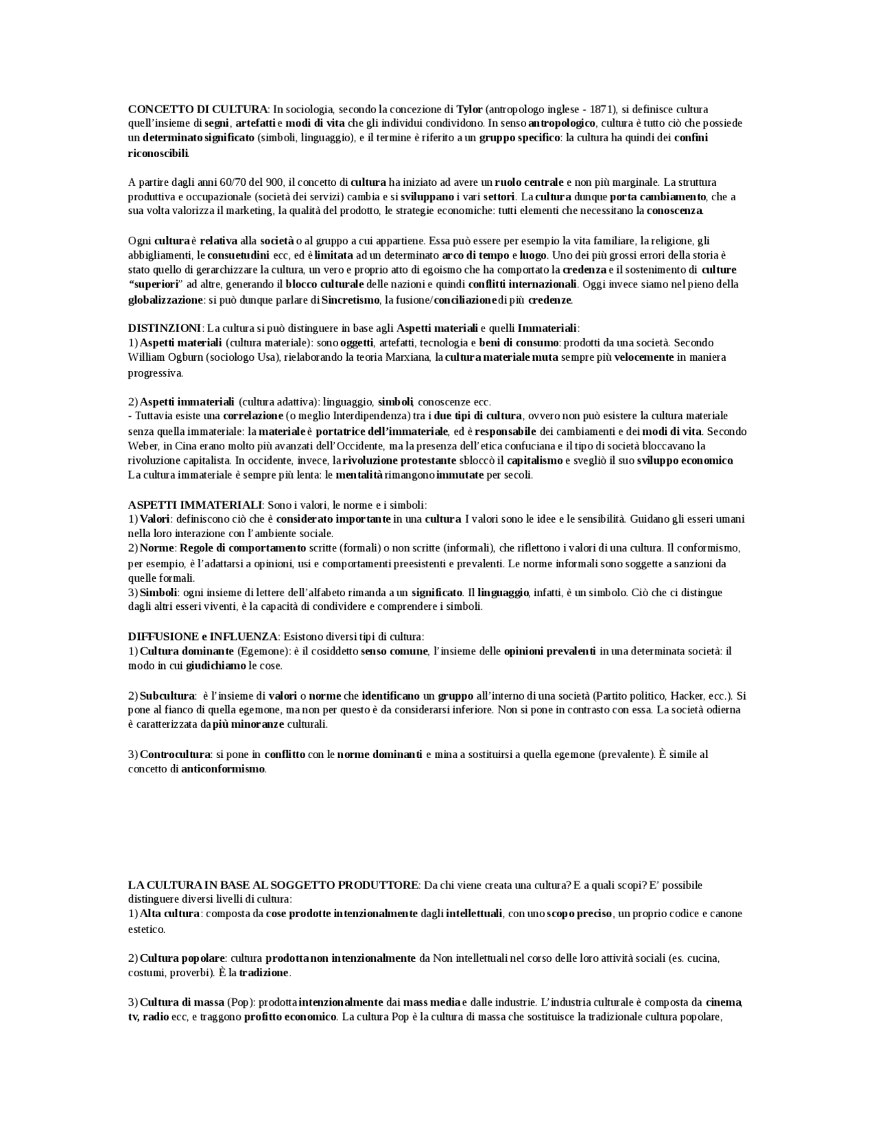 Slideriassunti Giddens Docsity