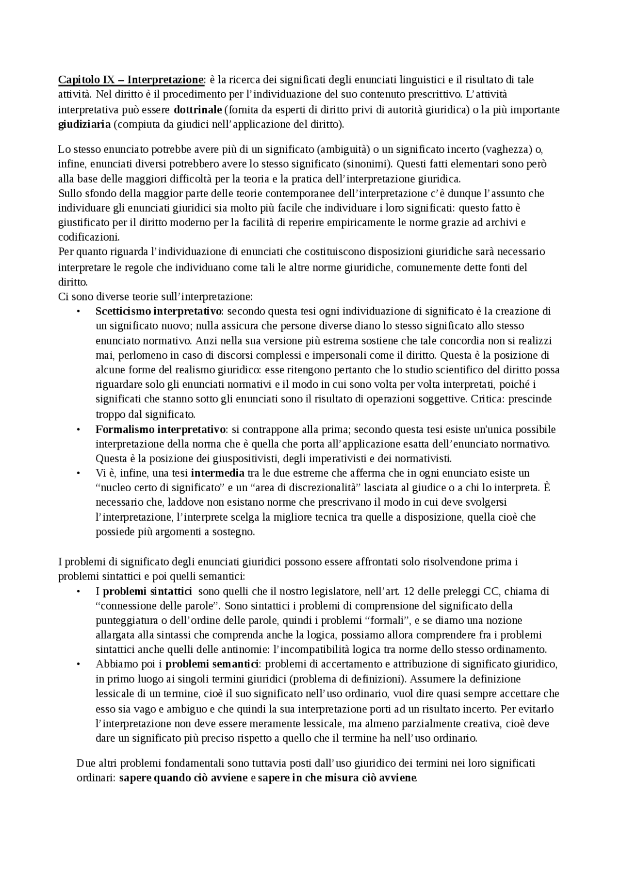 Manuale Di Teoria Generale Del Diritto Di Jori Pintore Riassunto