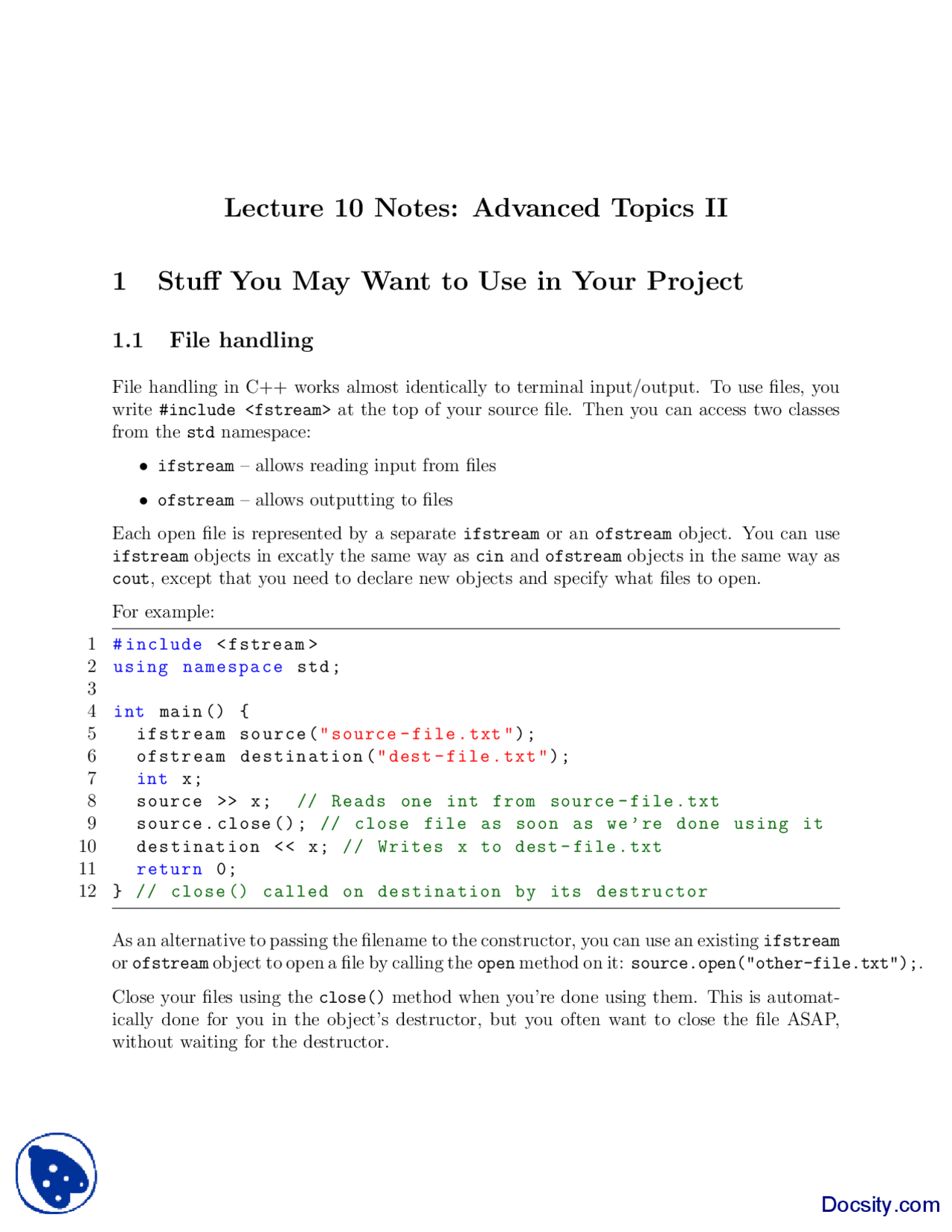 File Handing and Advanced Techniques-Data Structure Programming-Lecture ... File Handing and Advanced Techniques-Data Structure Programming-Lecture ...