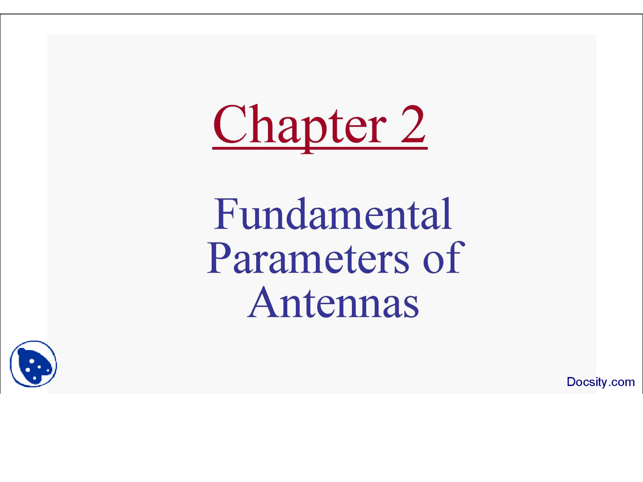 Fundamental Parameters of Antenna-Antenna Theory and Analysis-Lecture ...