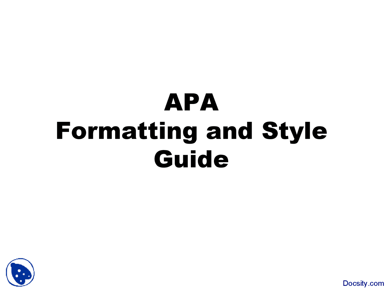APA Formatting and Style Guide-Effective Business Communication-Lecture ...