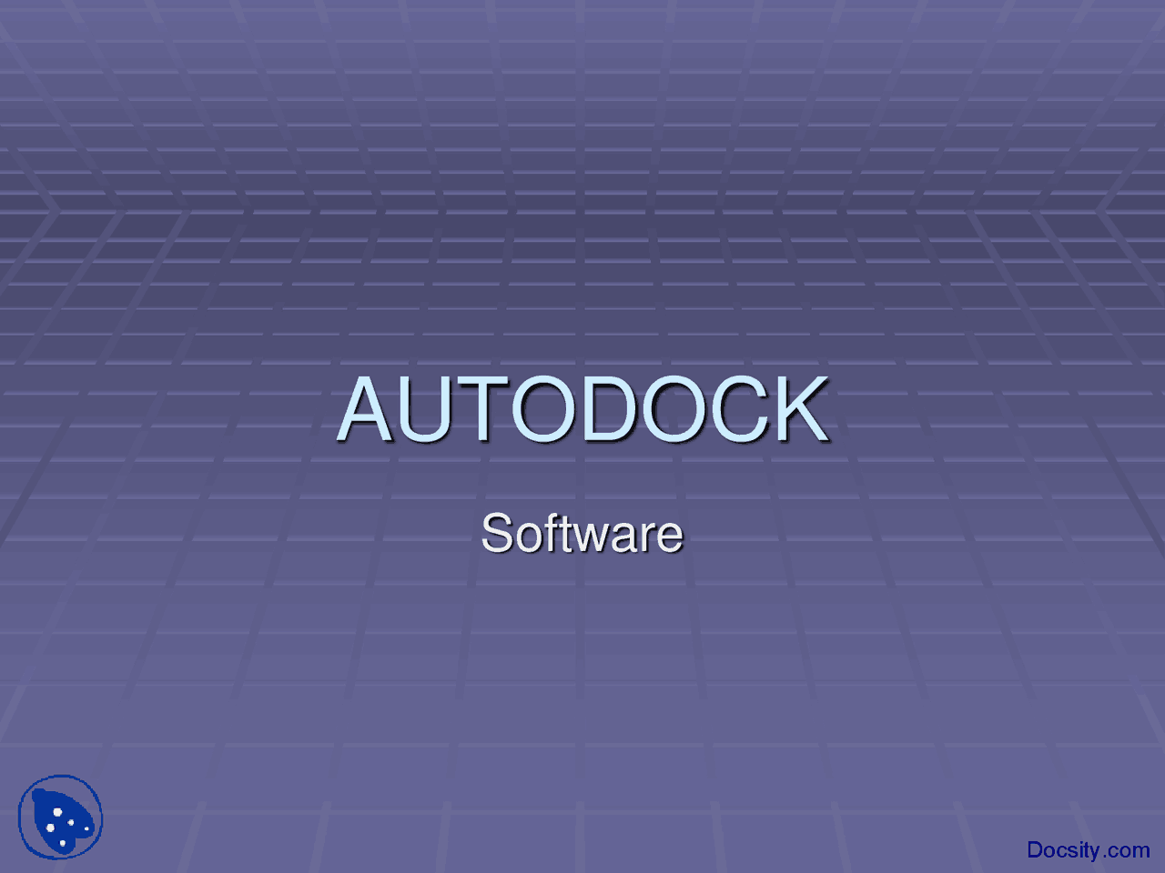Autodock Software Modern Biogenetics Lecture Slides Docsity