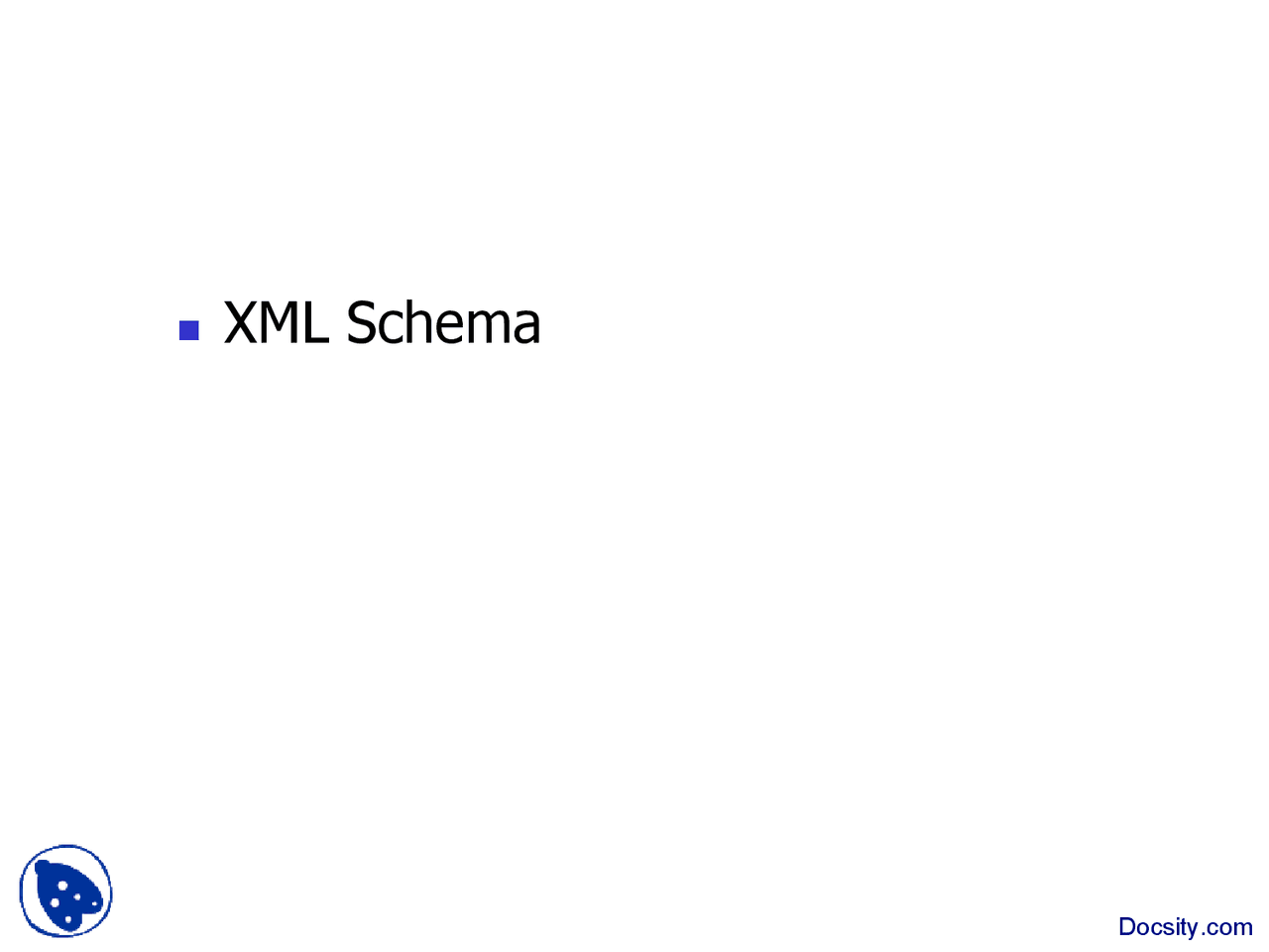 Xml Schema Semantic Computing And Bioinformatics Lecture Slides Docsity