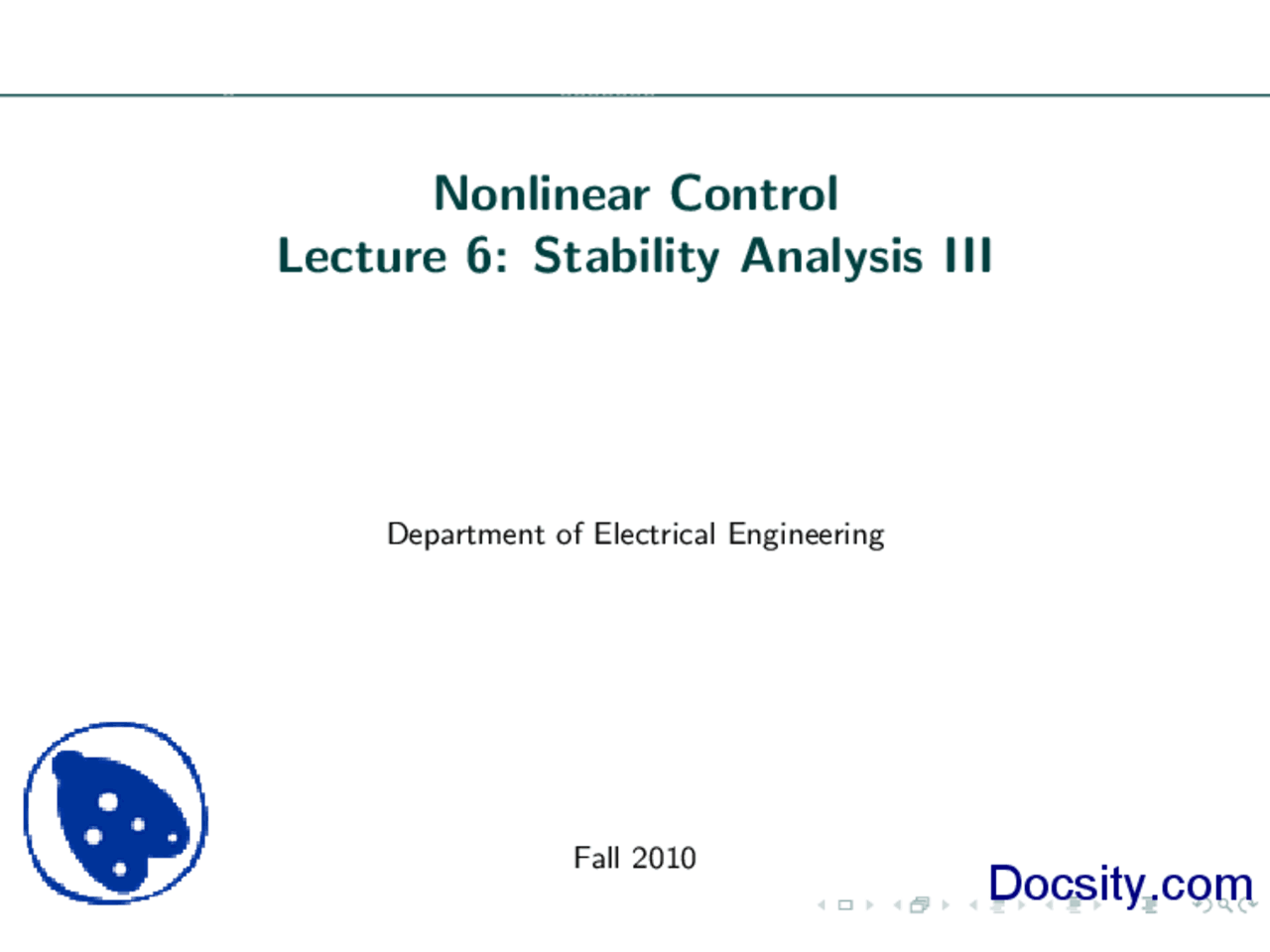Stability Analysis Part 3-Stability in Non Linear Control Systems ...