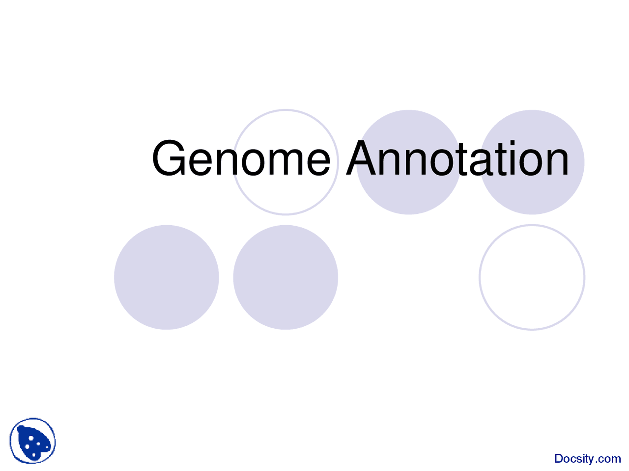 Genome Annotation Biogenetics And Computers Lecture Slides Docsity