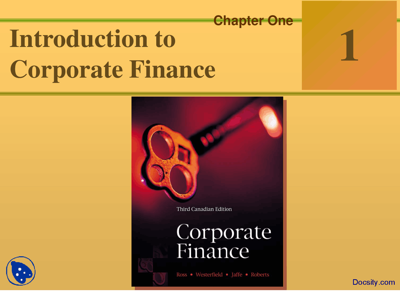 Introduction To Corporate Finance Corporate Finance Lecture Slides