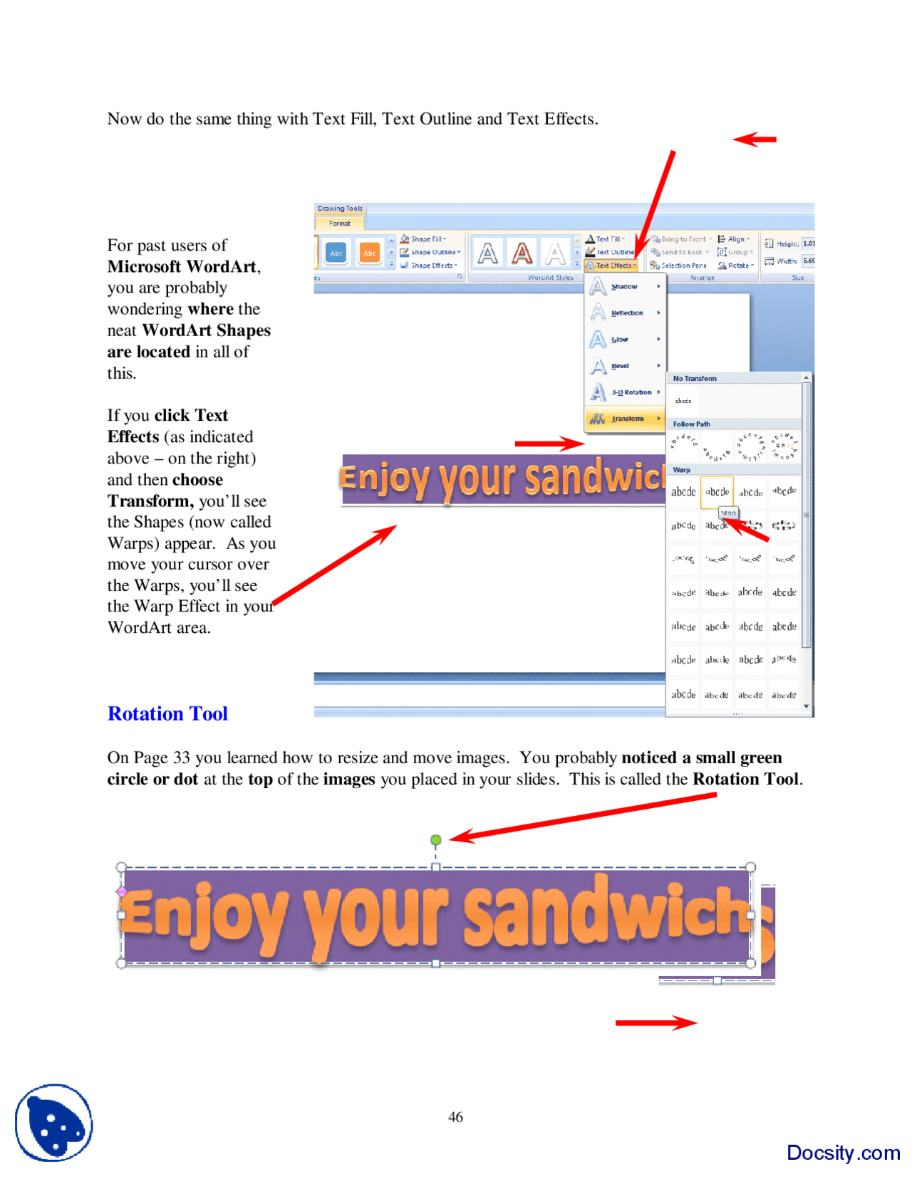 Animations And Textbox Using Powerpoint Handout Docsity