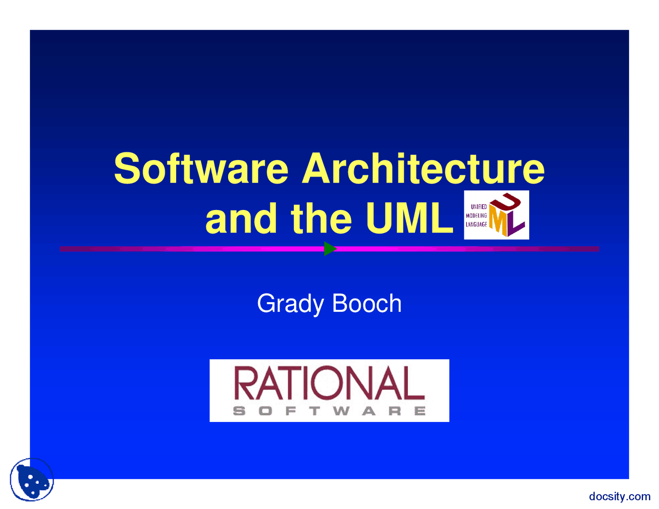 Software Architecture Object Oriented Analysis And Design Lecture
