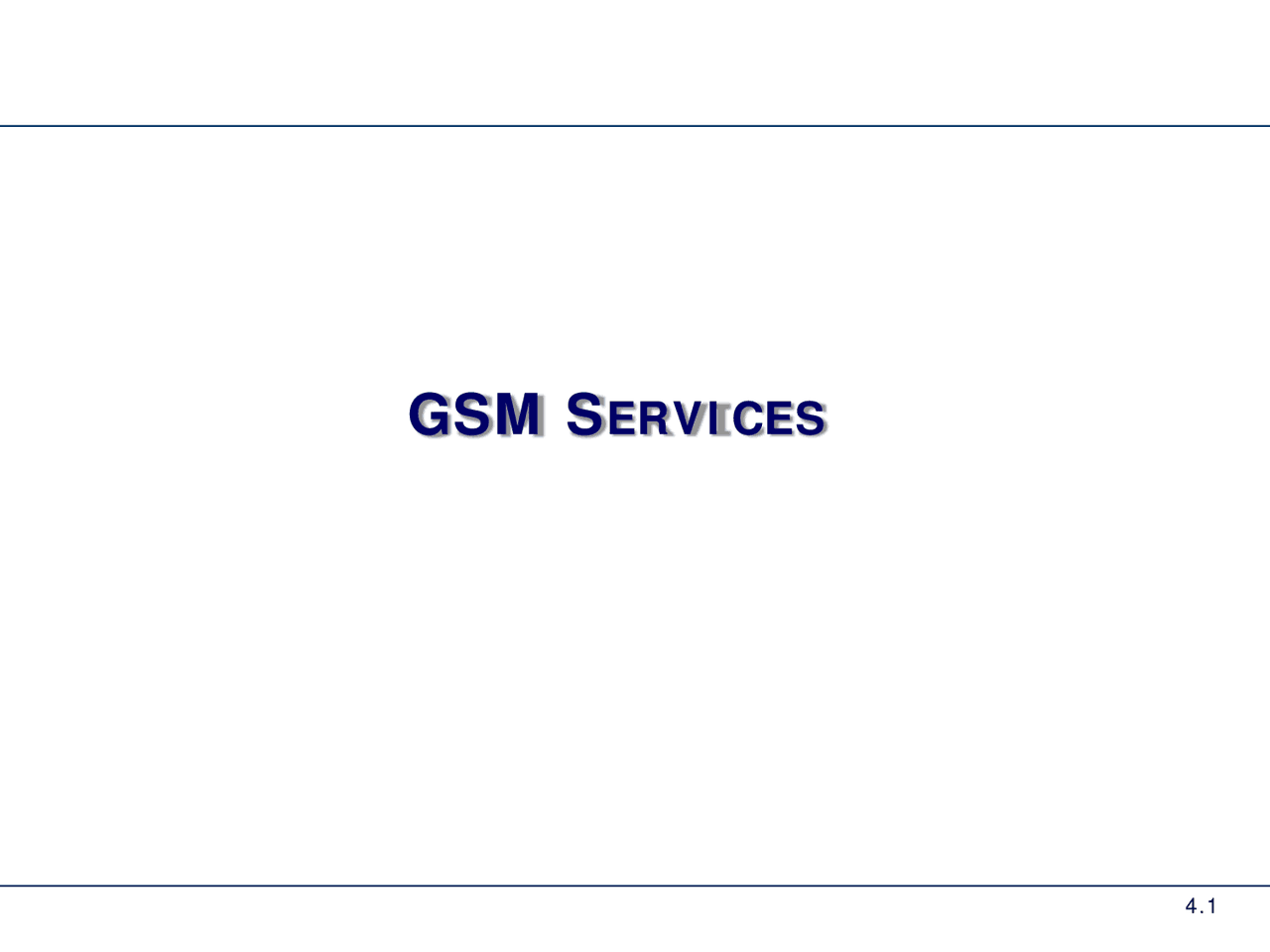 Gsm Services Moble Communication Lecture Slides Docsity