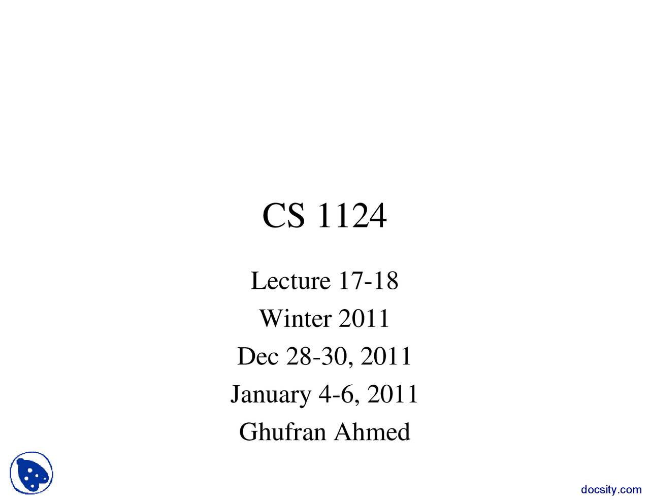Structures I Computer Programming Lecture Slides Docsity 6259