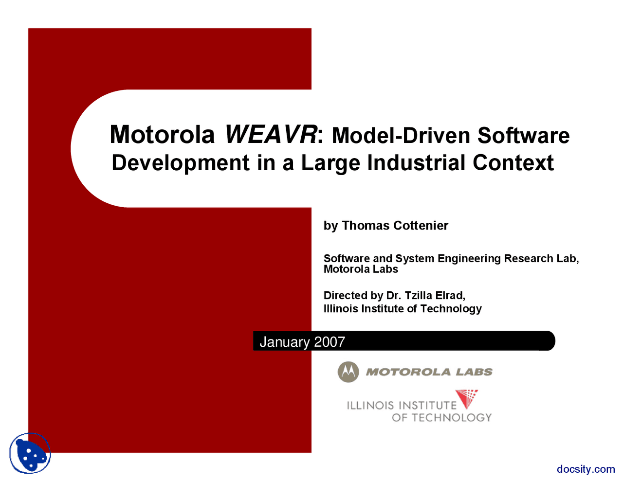 Model Driven Architecture Computer Programming Lecture Slides Docsity