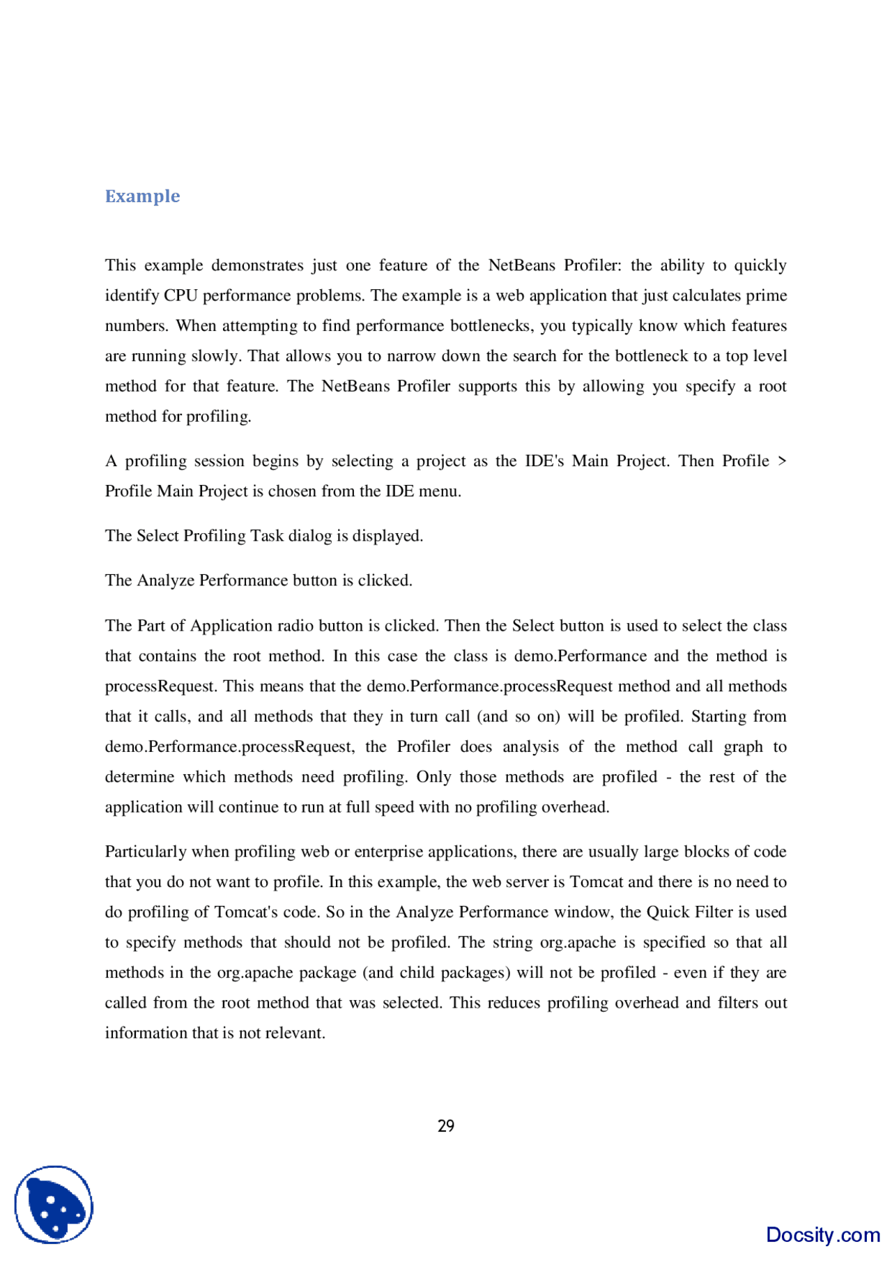 Netbeans Profiler-Applications of Electrical Engineering-Report | Study ...