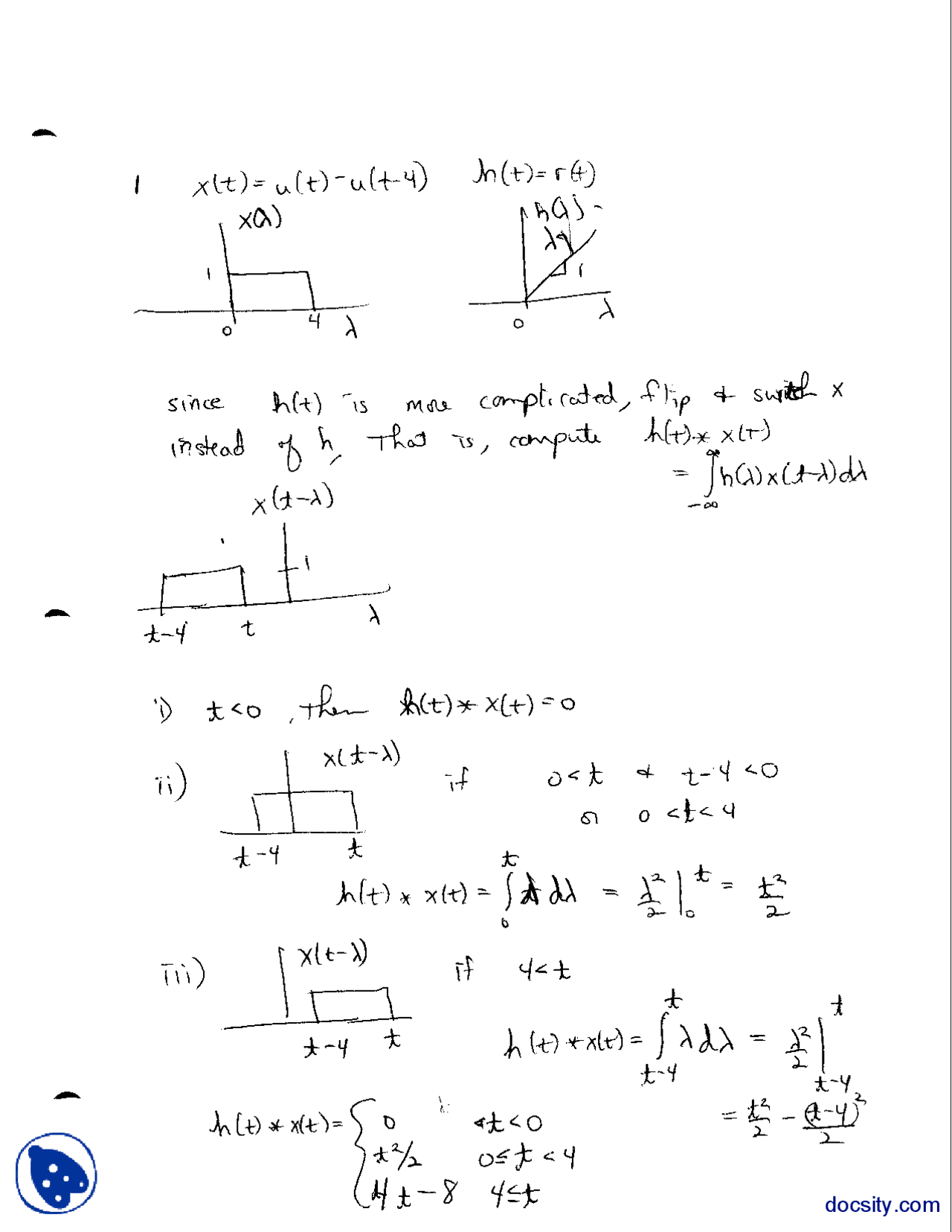 Convolution Continuous Time Docsity