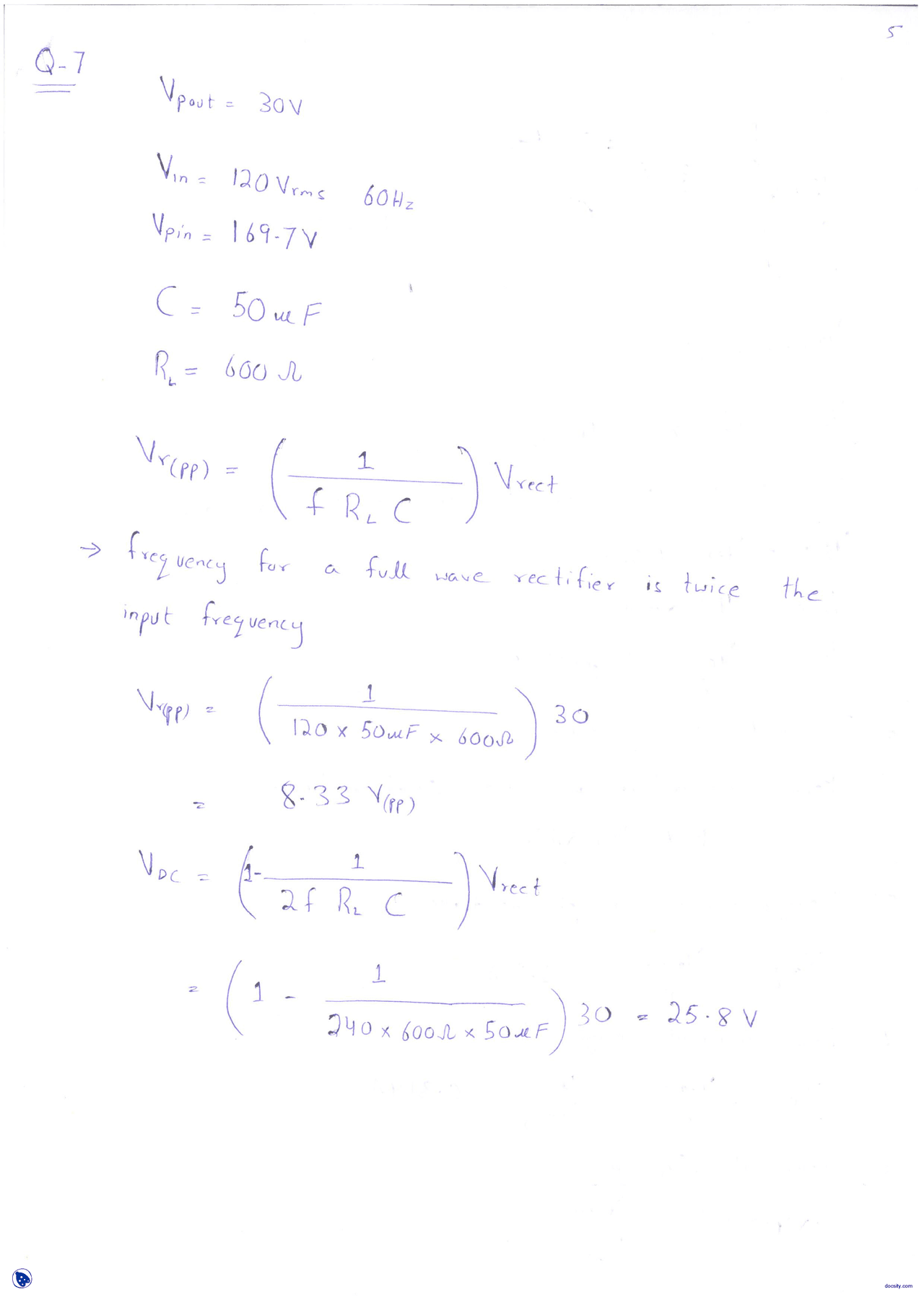 R C Circuits Part 3 Basic Electronic Engineering Assignment Solution
