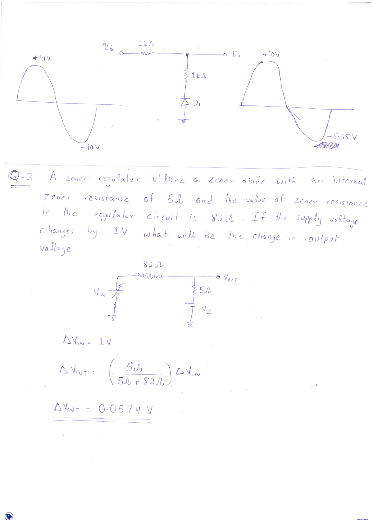 Diodes Part 4 Basic Electronic Engineering Assignment Solution Docsity