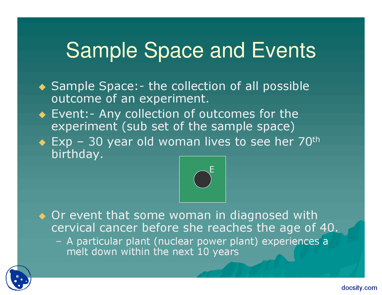 Probability Statistics Lecture Slides Docsity