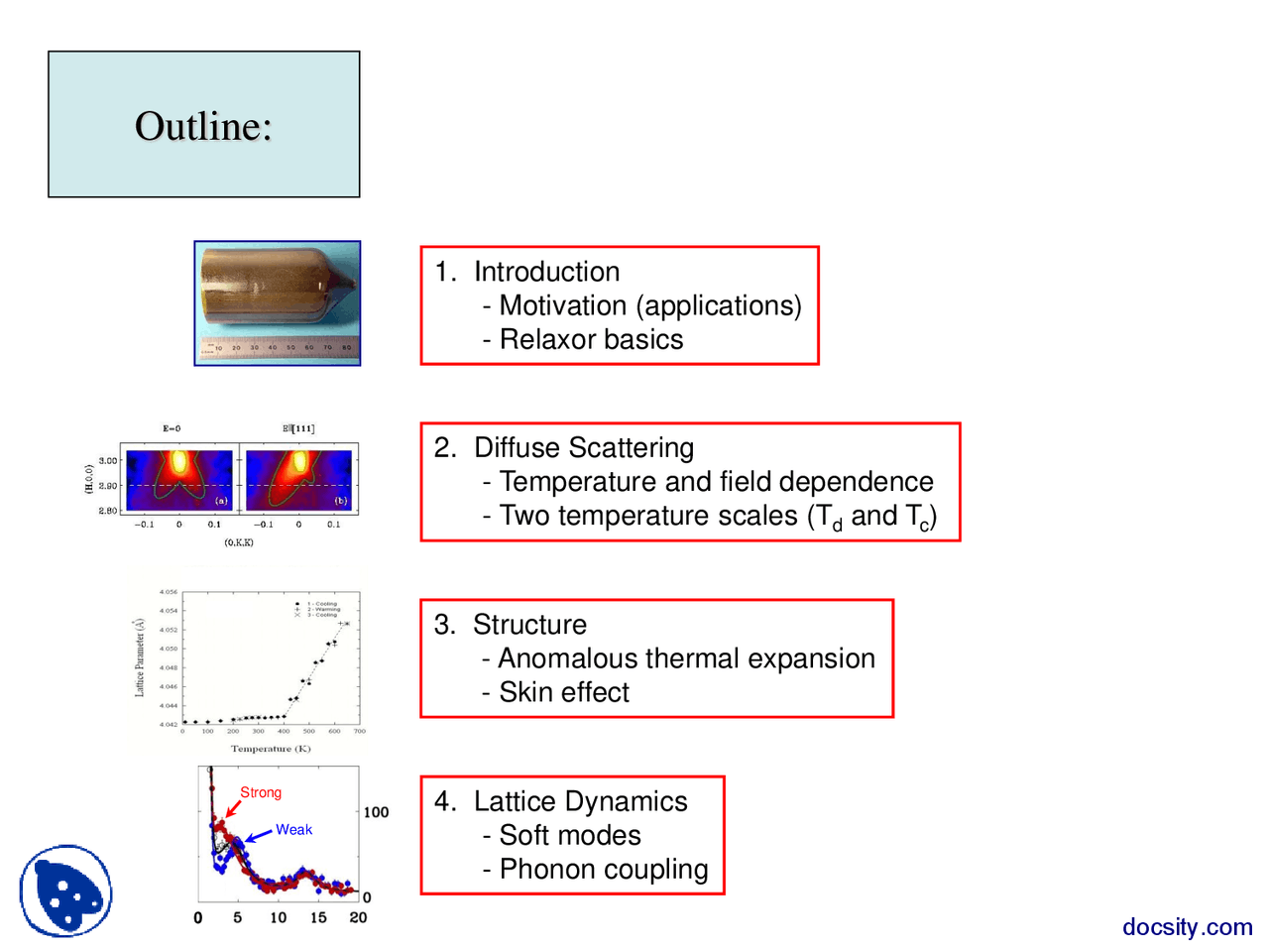 Relaxors Material Processing Seminar Lecture Slides Docsity