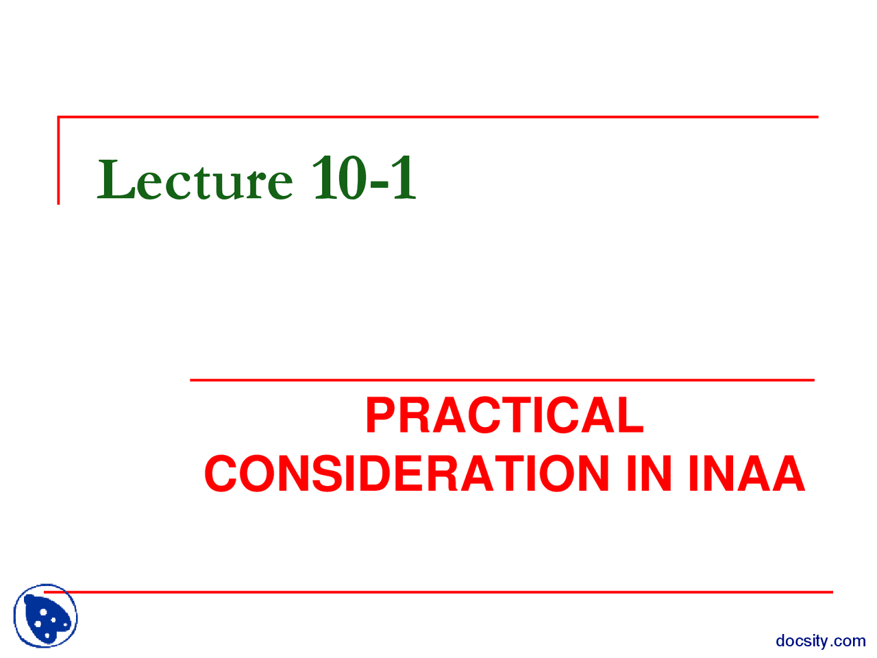 Practical Consideration Elemental Analysis Lecture Slides Docsity
