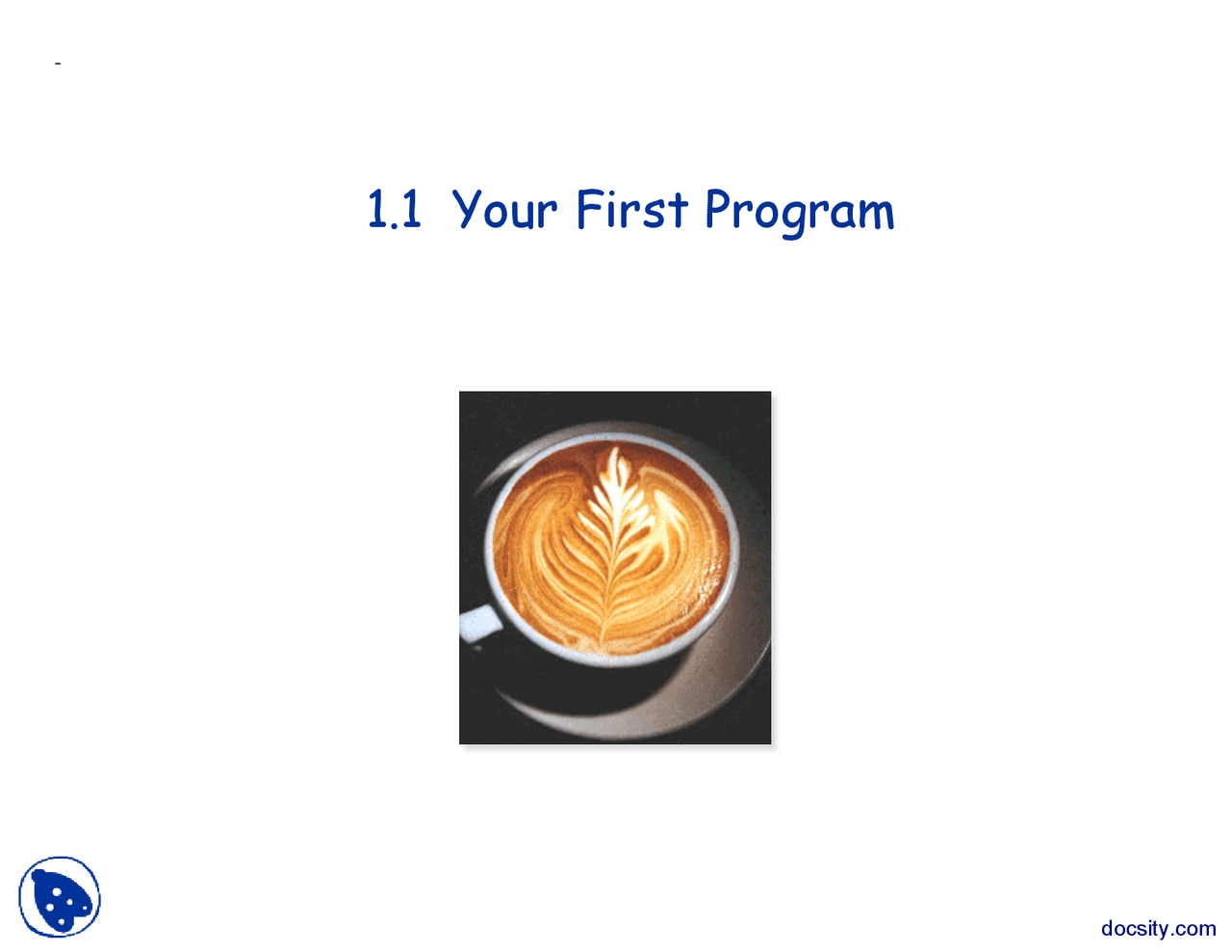 Why Programming Foundation For Programming Lecture Slides Docsity