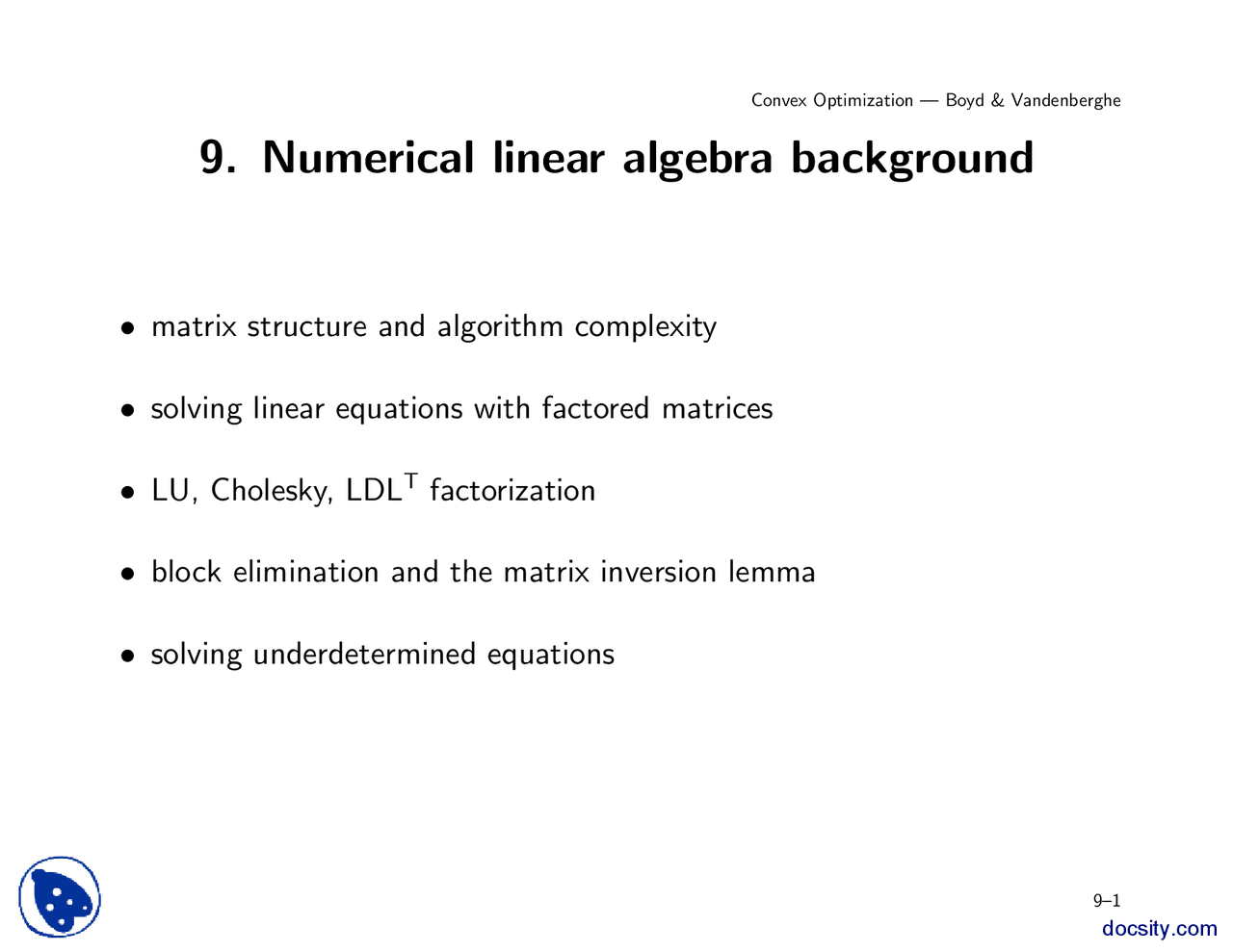 Numerical Linear Algebra Background Optimization Techniques And Methods