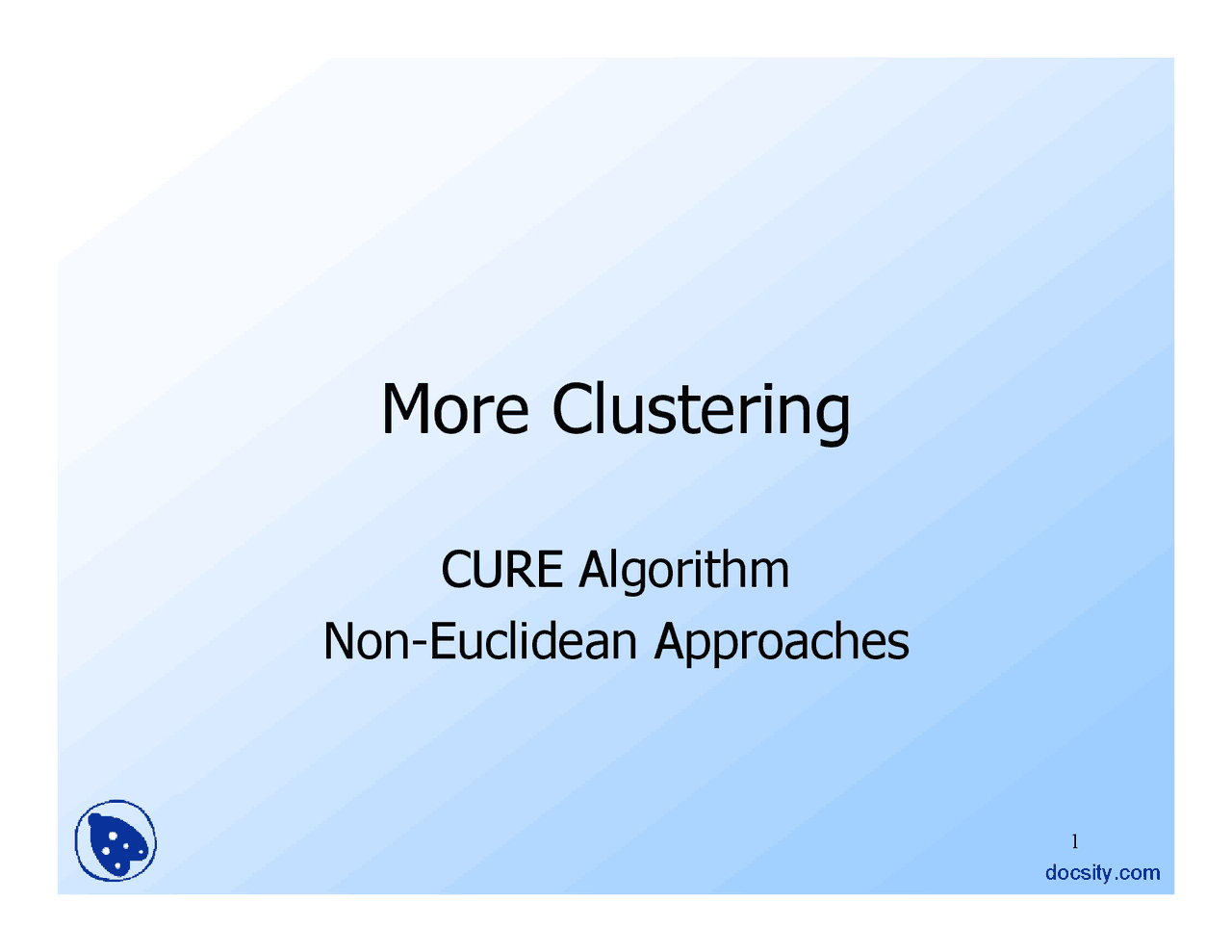 More Clustering Mining And Distributed Queries Lecture Slides Docsity