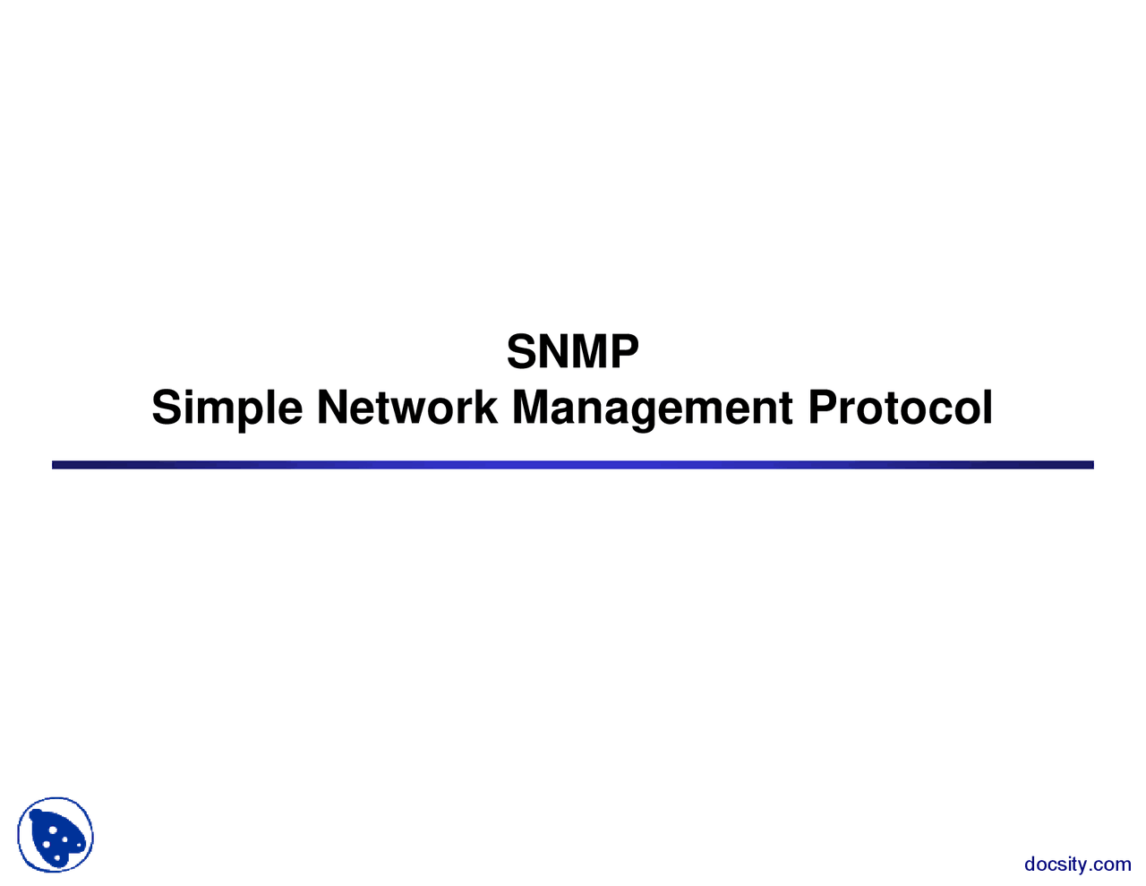 Simple Network Management Protocol Managing Networks And The Web