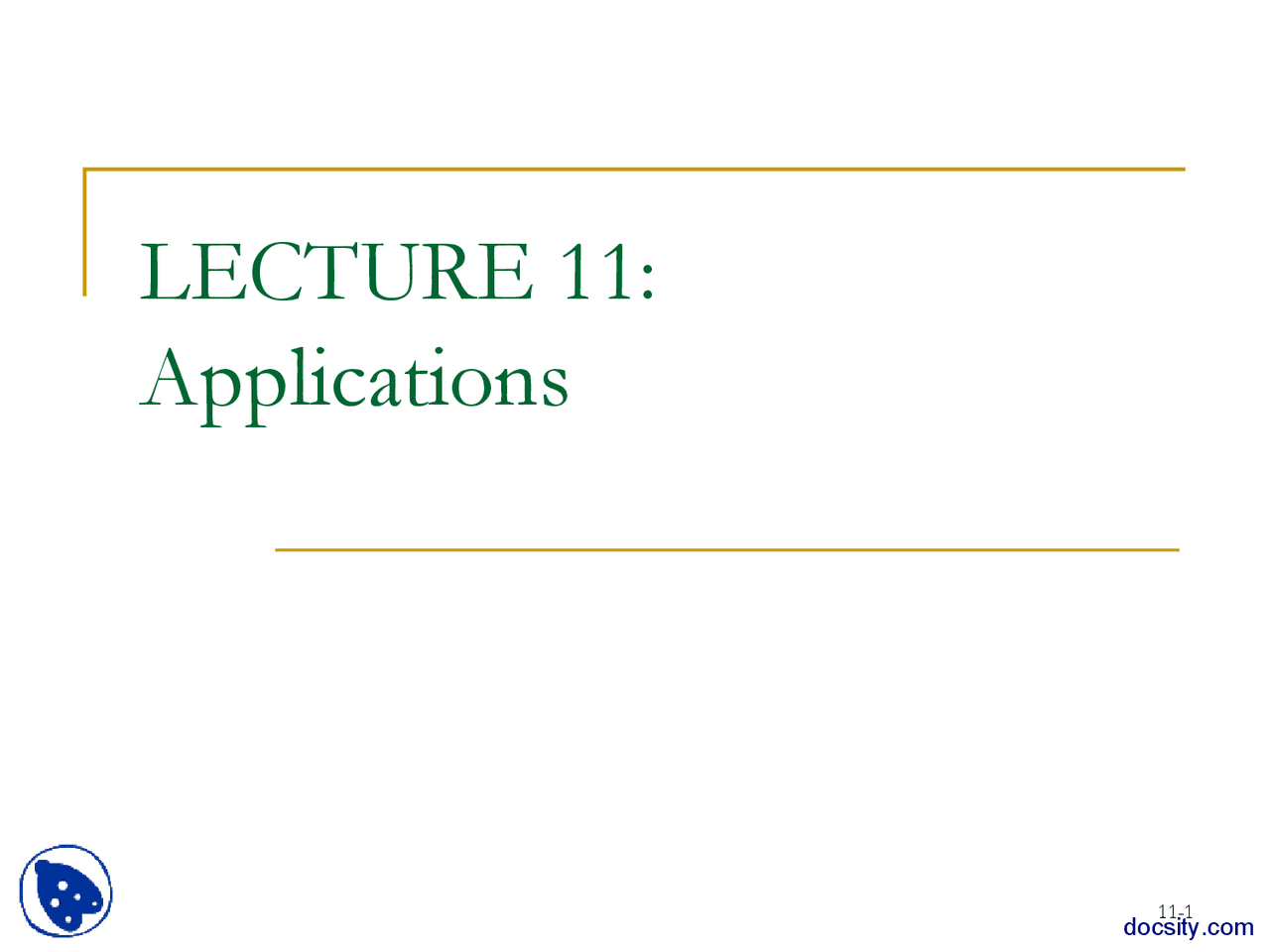 Applications-Artificial Intelligence-Lecture Slides | Slides intelligence Artificielle | Docsity