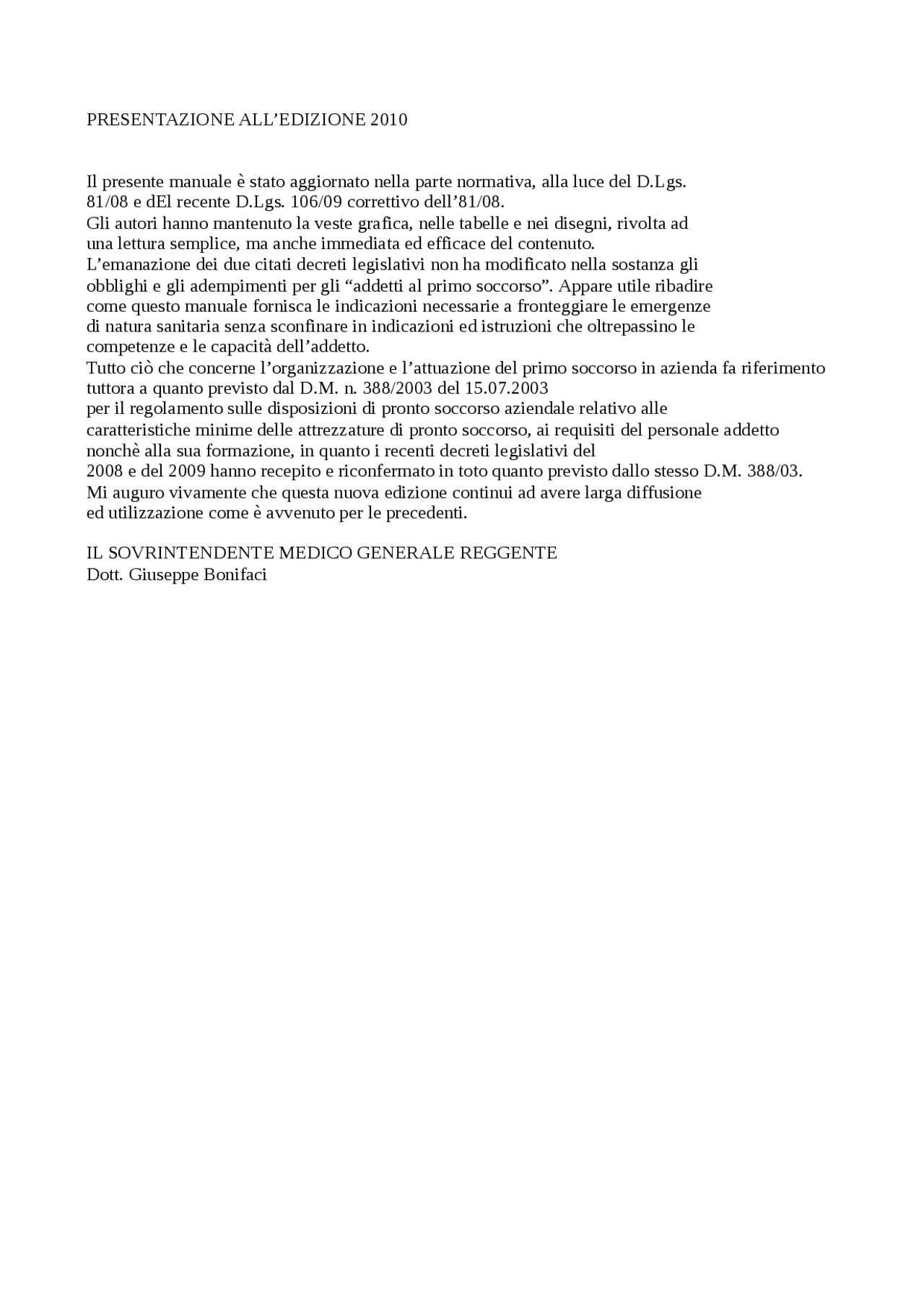 Appunti Di Scienze Motorie Manuale Di Primo Soccorso Docsity