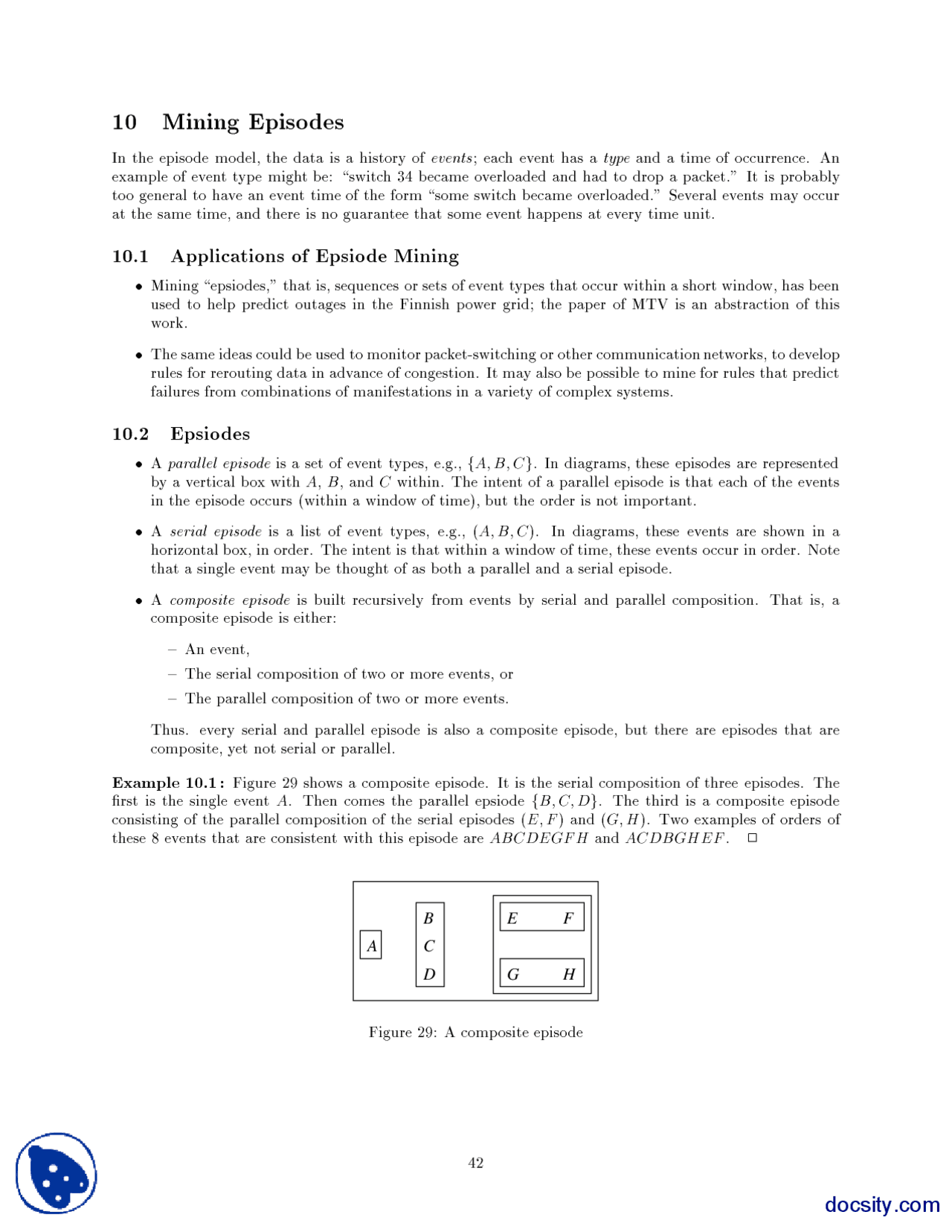 Mining Episodes Distributed Queries Lecture Notes Notes Systèmes Distribués Docsity